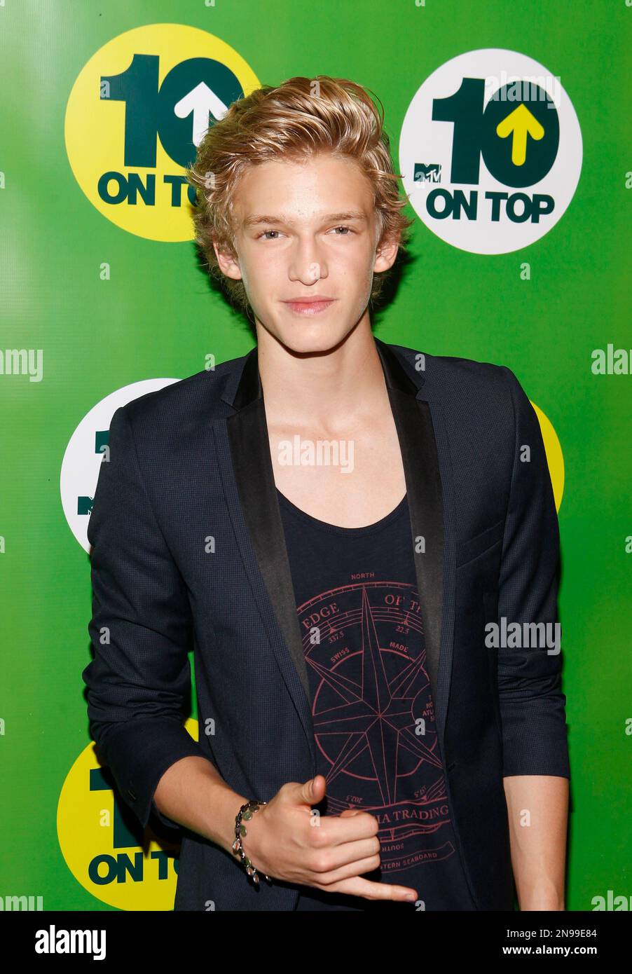Australian singer Cody Simpson poses during a taping of MTV's "10 On ...
