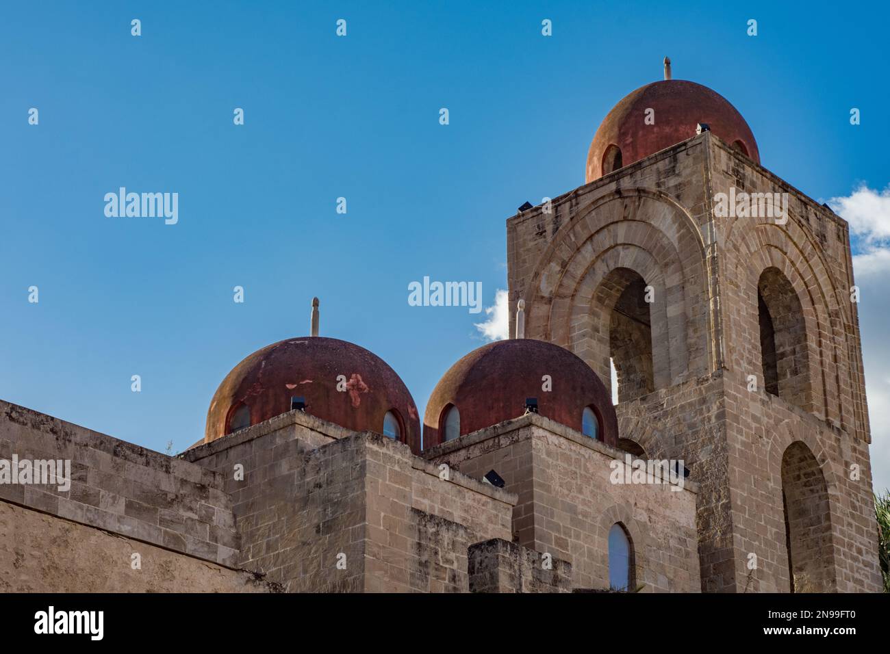 The three pink domes of Saint John of the Hermits church Stock Photo ...