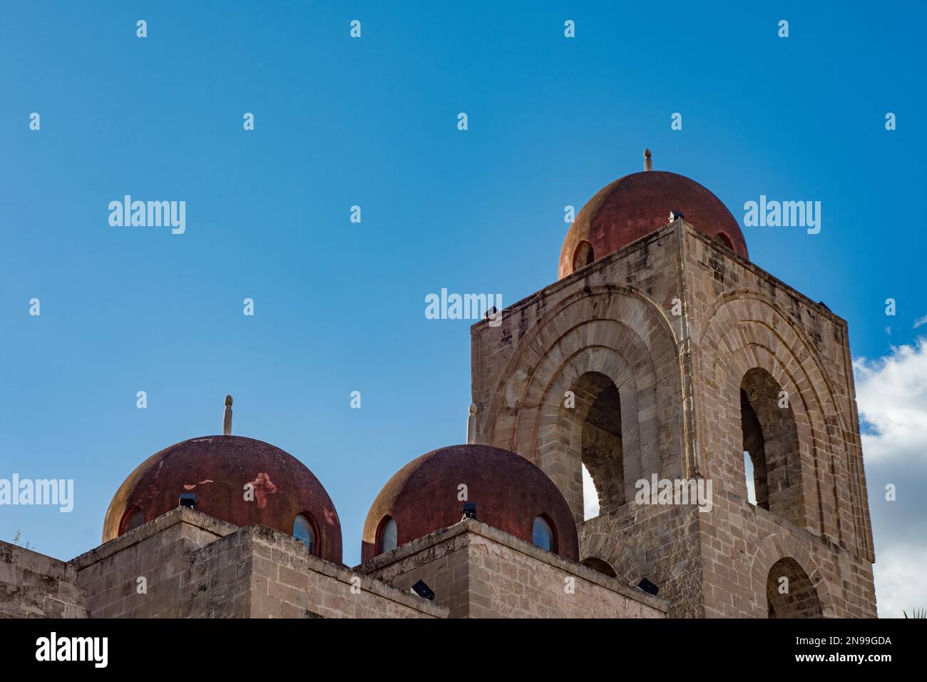 The three pink domes of Saint John of the Hermits church Stock Photo ...