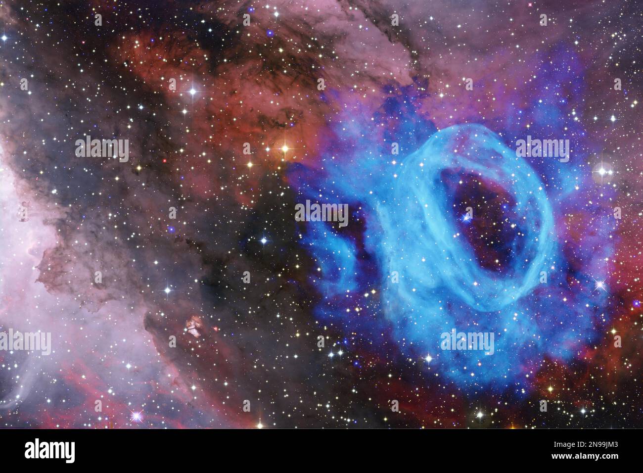 Beautiful galaxy somewhere in deep space. Cosmic wallpaper. Elements of ...