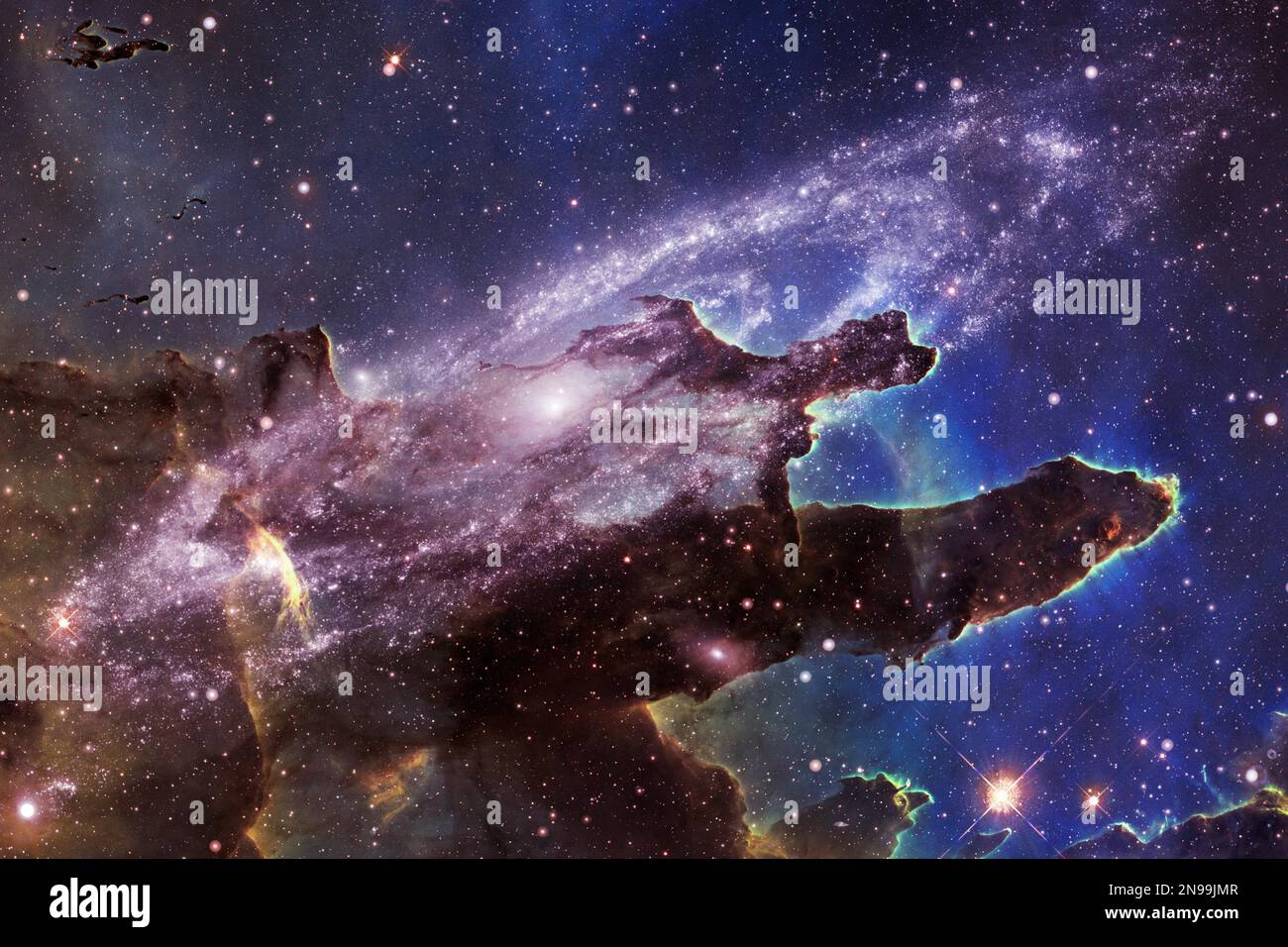 Deep space. Awesome science fiction render. Elements of this image ...