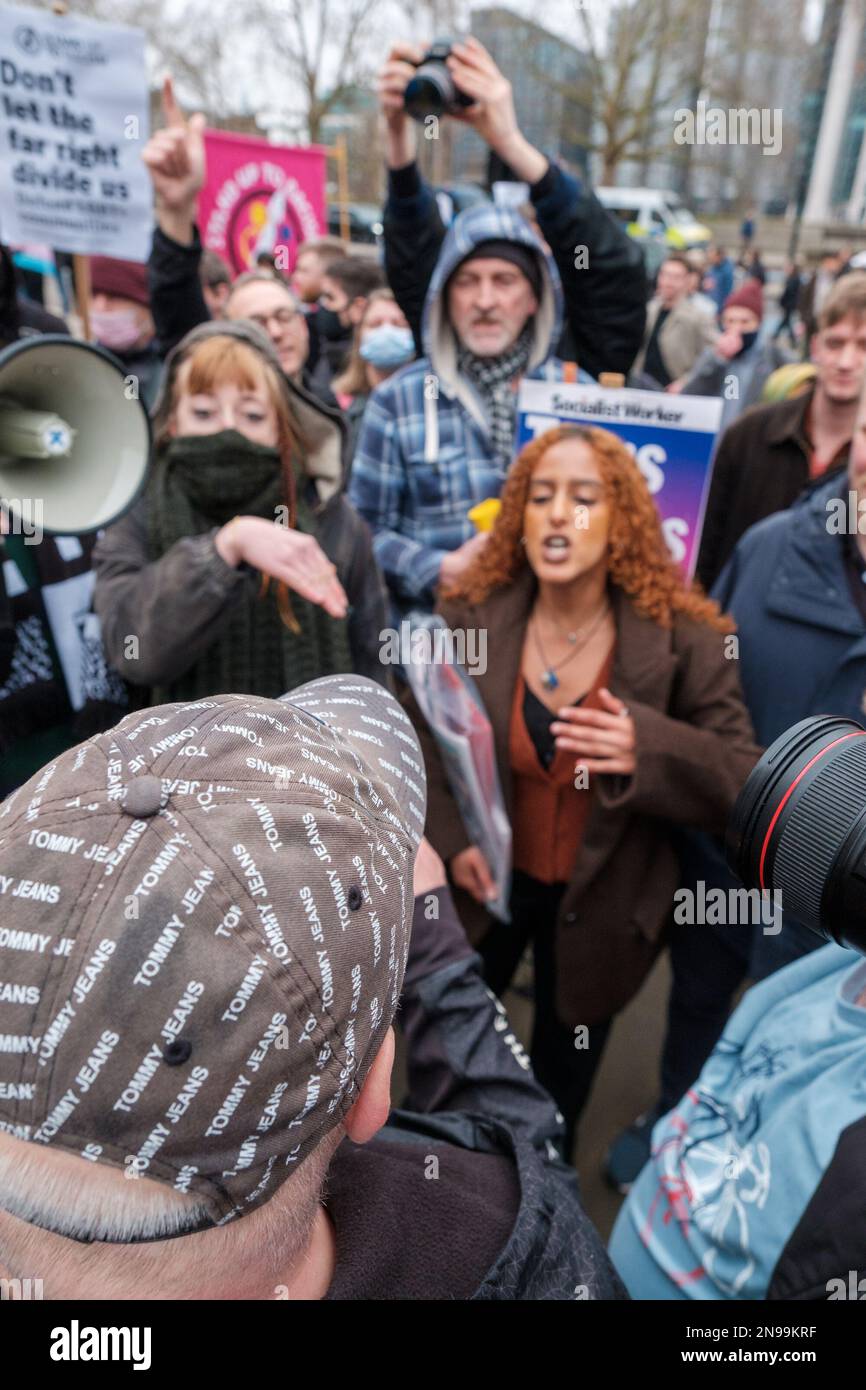 Pro LGBT+ Counter a Far Right Protest outside Tate Britain to stop Drag ...