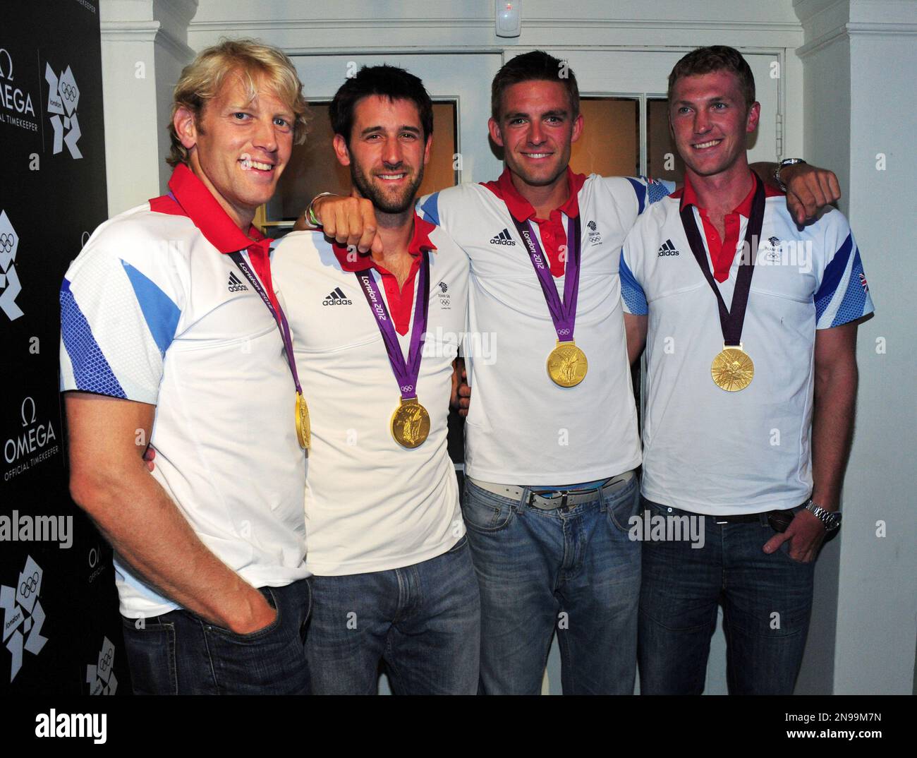 GB's men's coxless four Andrew Triggs Hodge, Alex Gregory, Pete Reed ...