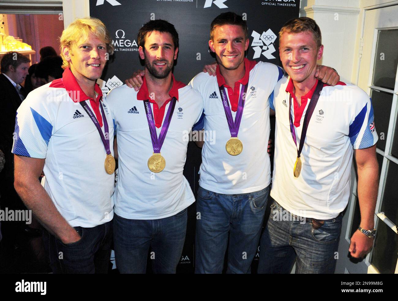 GB's men's coxless four Andrew Triggs Hodge, Alex Gregory, Pete Reed ...