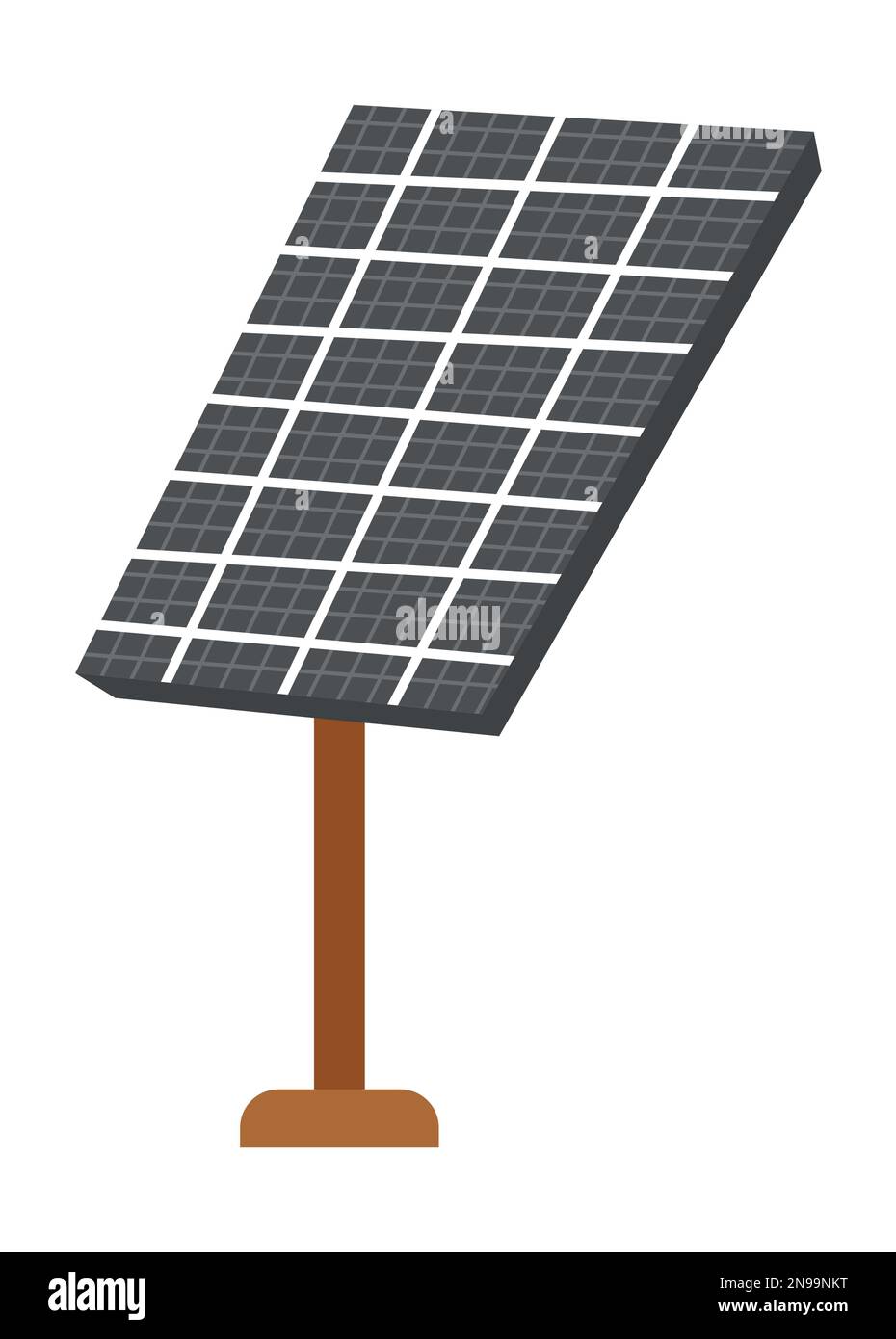 Solar panel icon, Alternative energy source illustration. Sun ...