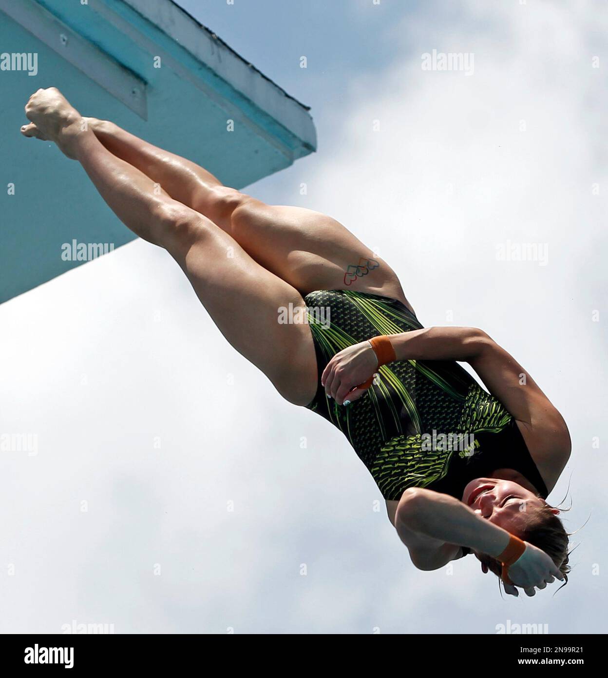 In this Friday, May 11, 2012, photo, Melissa Wu, of Australia, performs ...