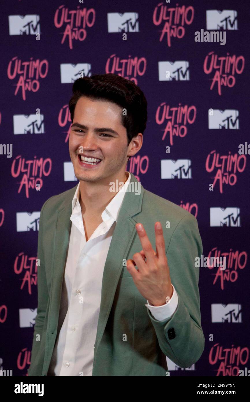 Mexican actor Martin Barba poses during a photocall to promote MTV new ...