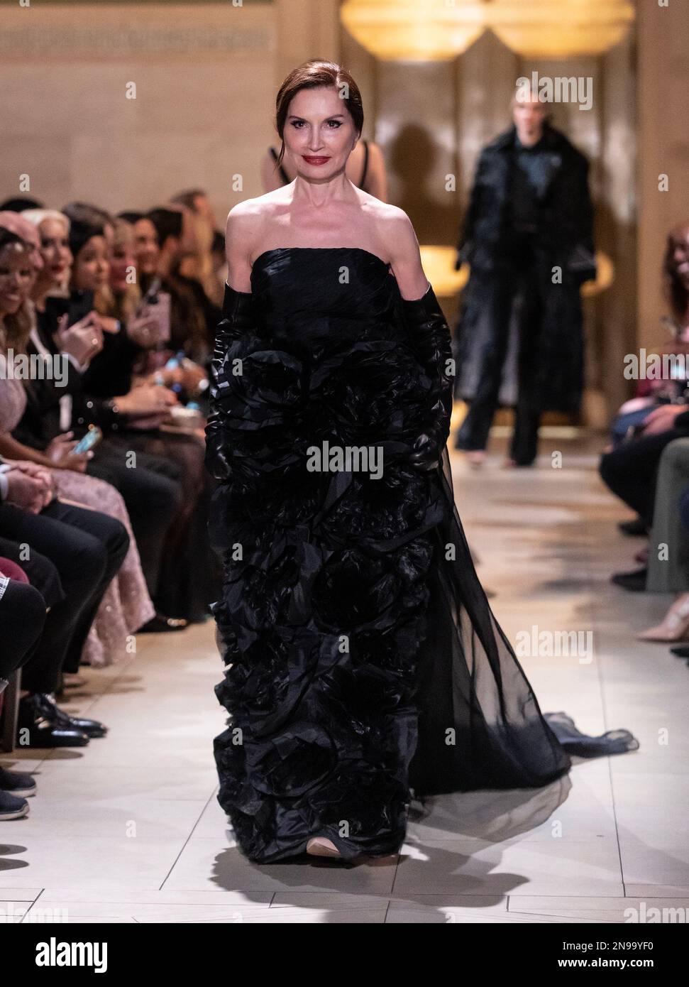 New York, United States. 11th Feb, 2023. Jean Shafiroff walks runway ...