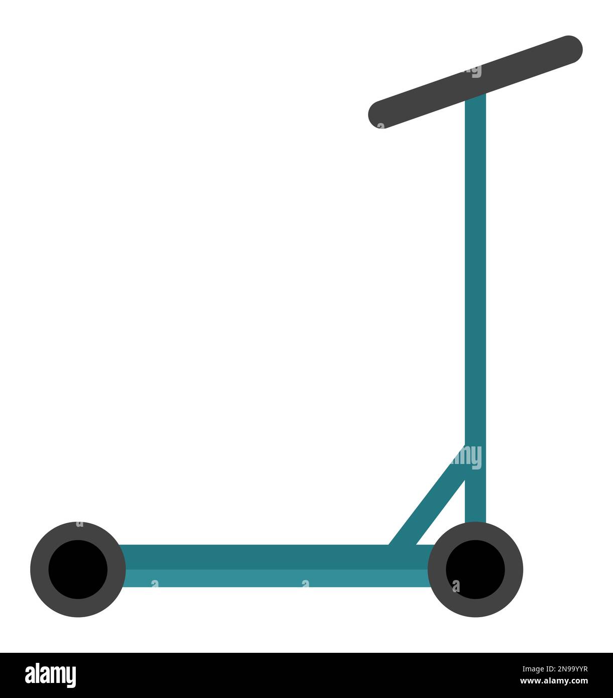 Vector scooter icon. Flat kid transport illustration isolated on white ...