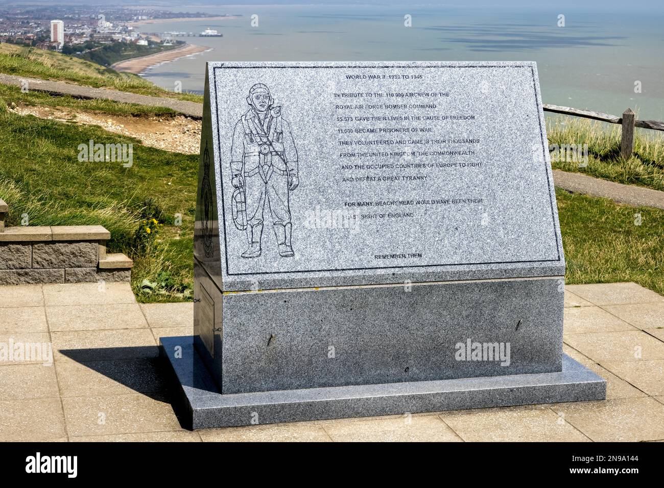 BEACHY HEAD, SUSSEX, UK - JULY 29 : View of the Battle of Britain War ...