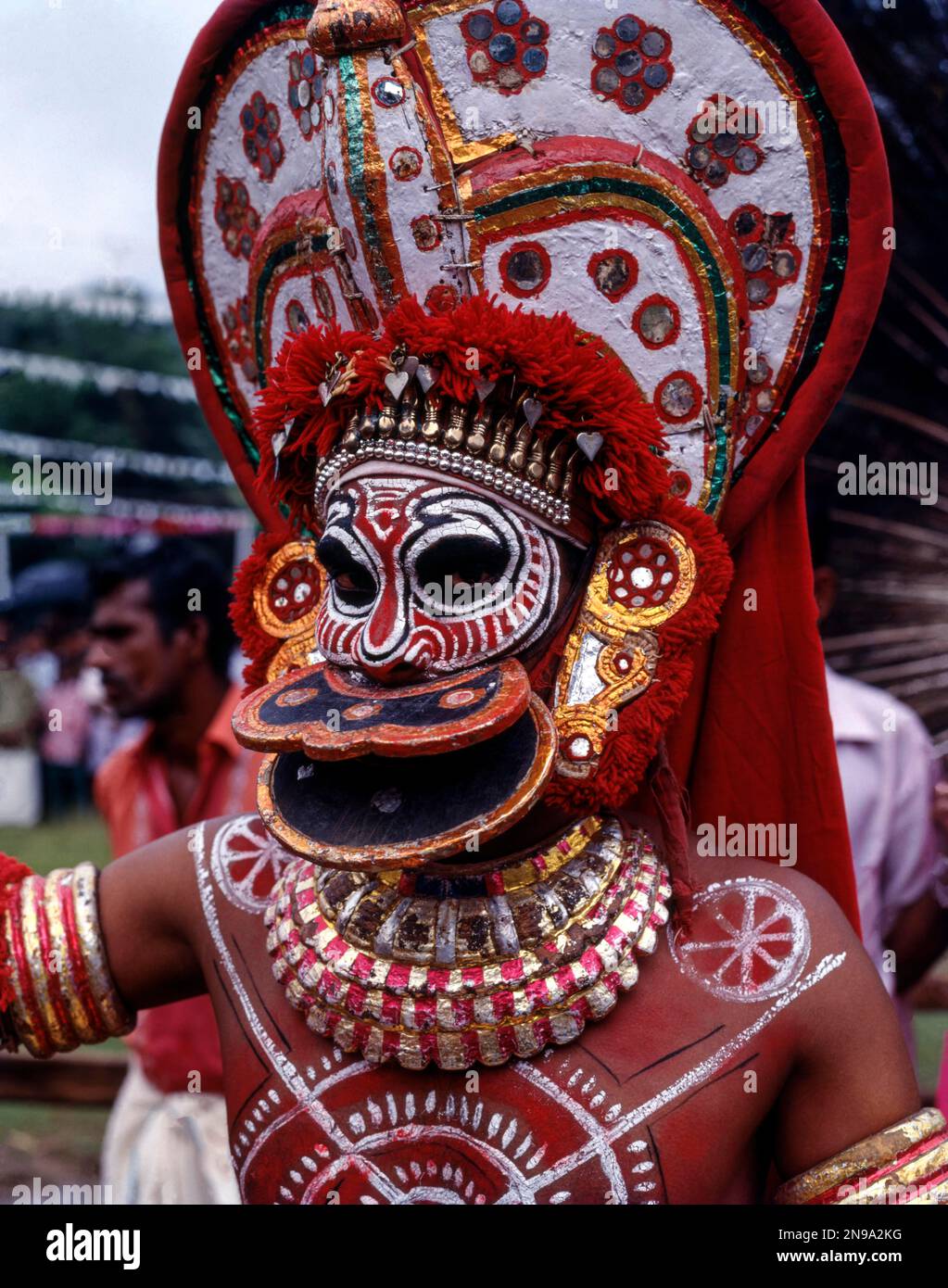 Theyyam (Thaiyyam) Dancer. Temple Ritual Dance- Kerala, India Stock ...
