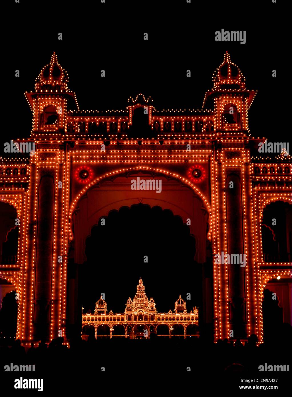 Amba Vilas Palace gateway and Palace is at its resplendent best when ...