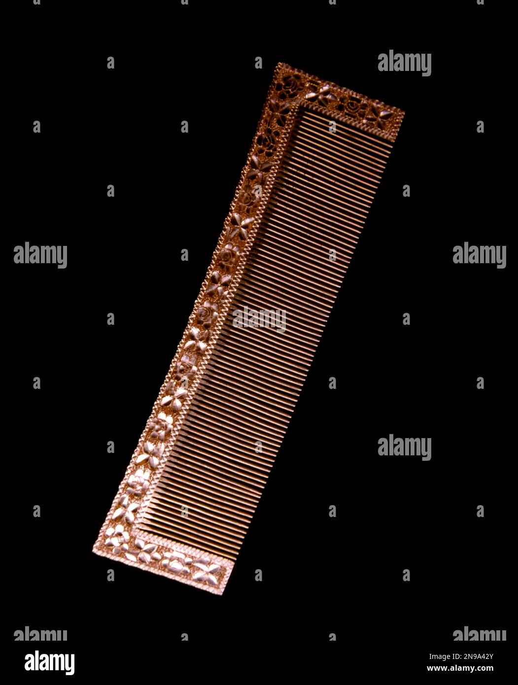 Old gold comb, Tamil Nadu, India, Asia Stock Photo - Alamy