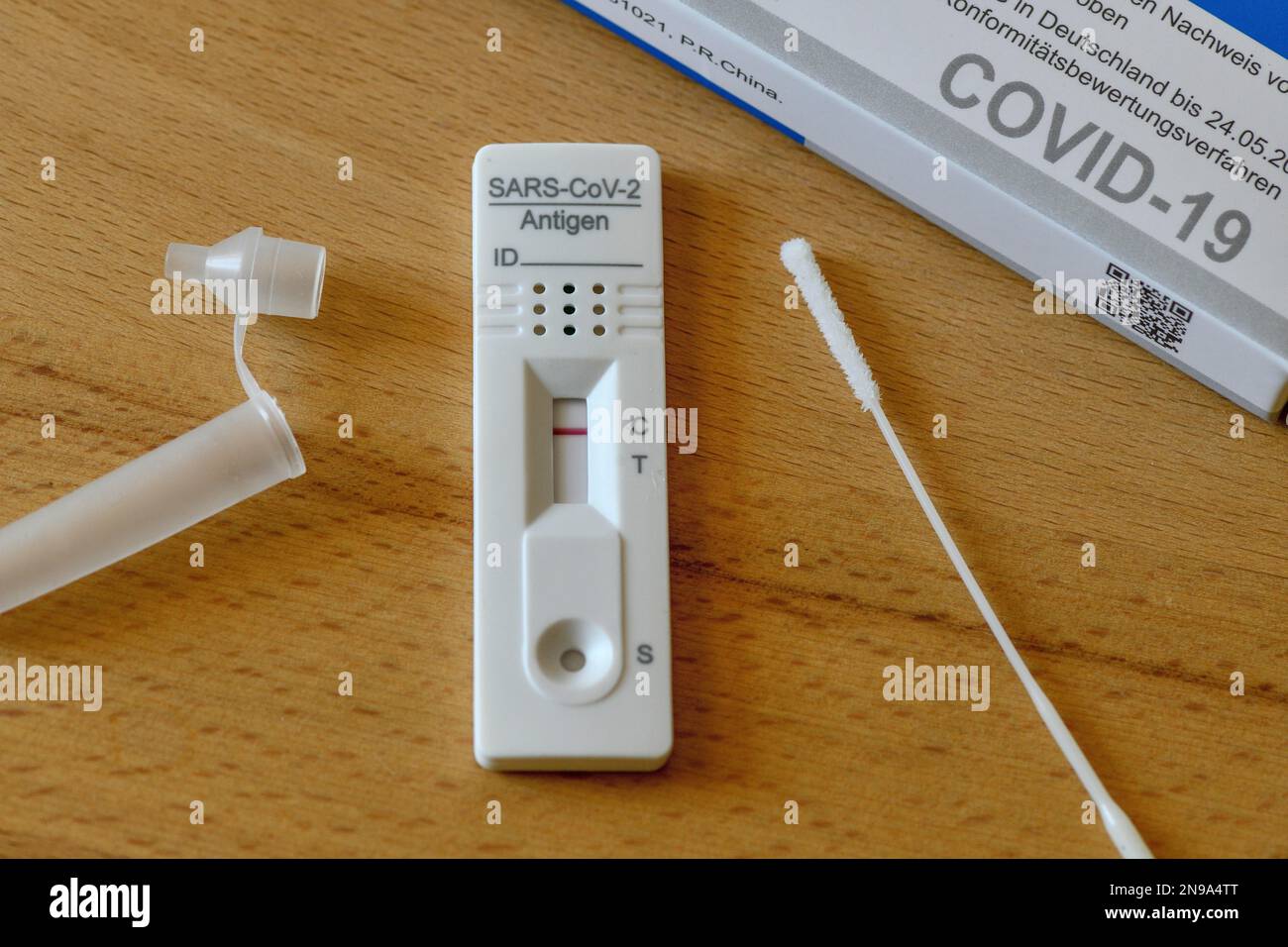 Covid-19 antigen test kit, negative test result, Sars-CoV-2, Corona ...