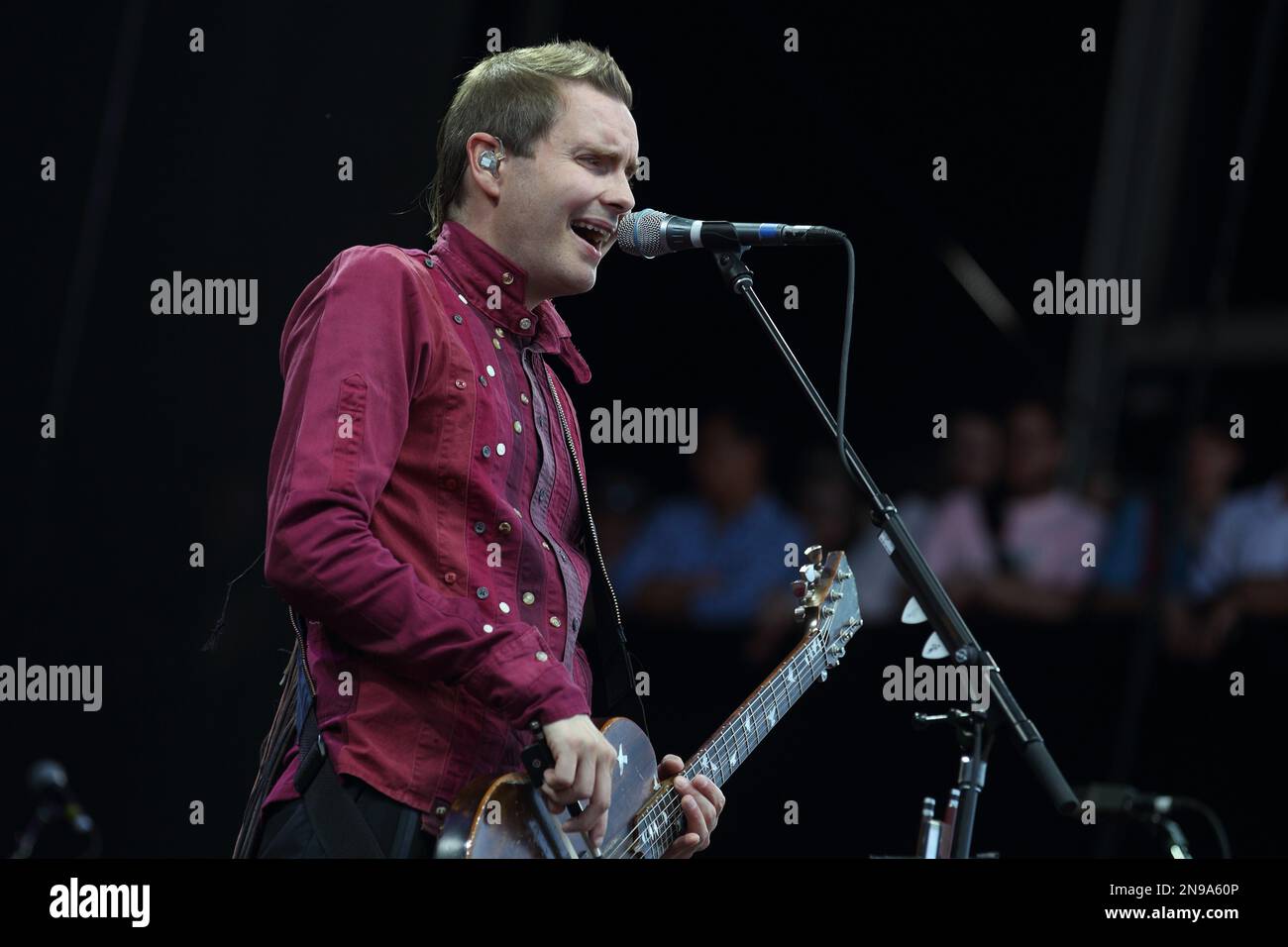 Jonsi Birgisson of the Icelandic band Sigur Ros performs at the ...