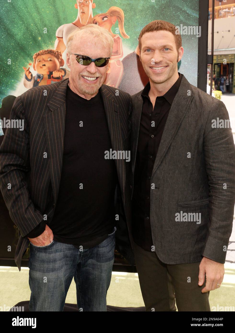 Phil Knight and Travis Knight attend the world premiere of "Paranorman ...