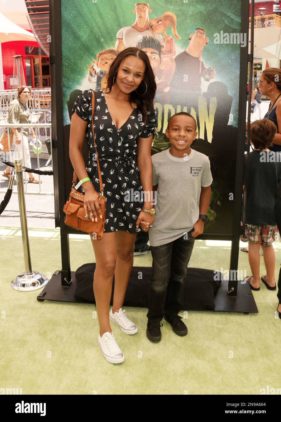 Samantha Mumba and son Masen attend the world premiere of "Paranorman ...