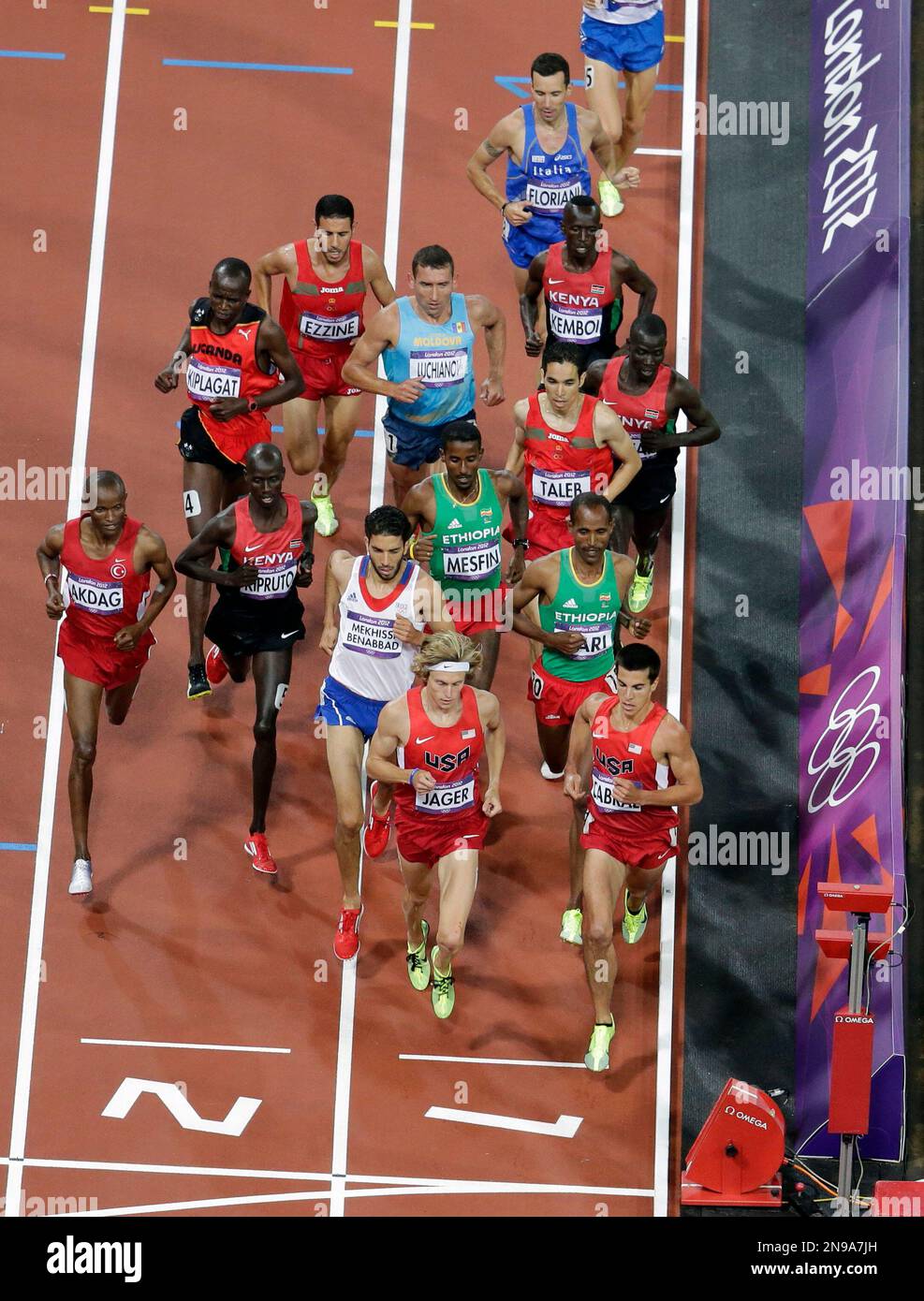 Donald Cabral of the U.S., right, and teammate Even Jager lead in the ...