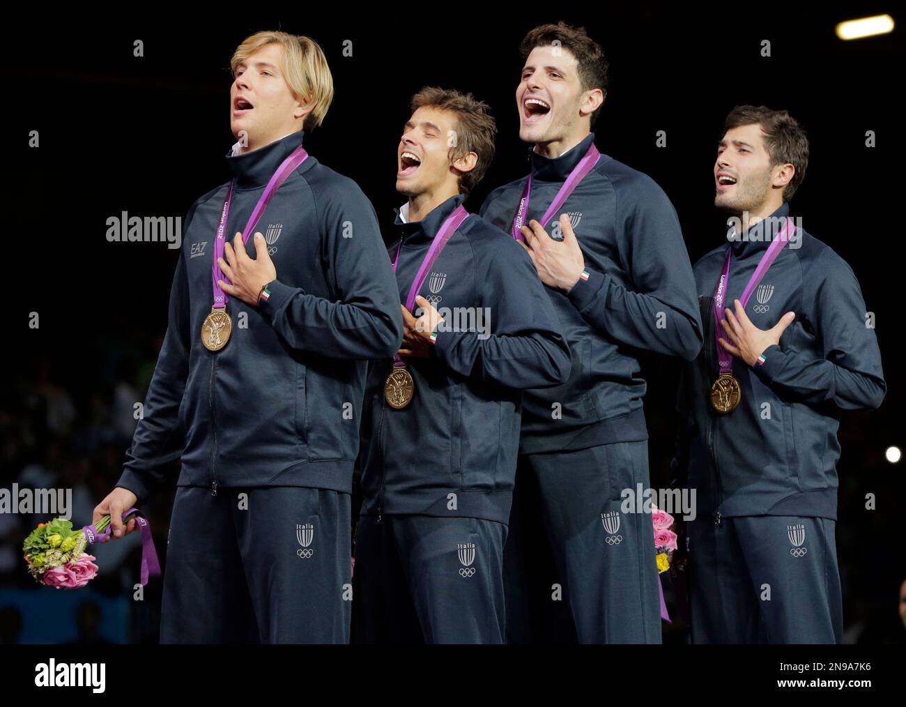 From left to right, Valerio Aspromonte, Andrea Baldini, Andrea Cassara ...