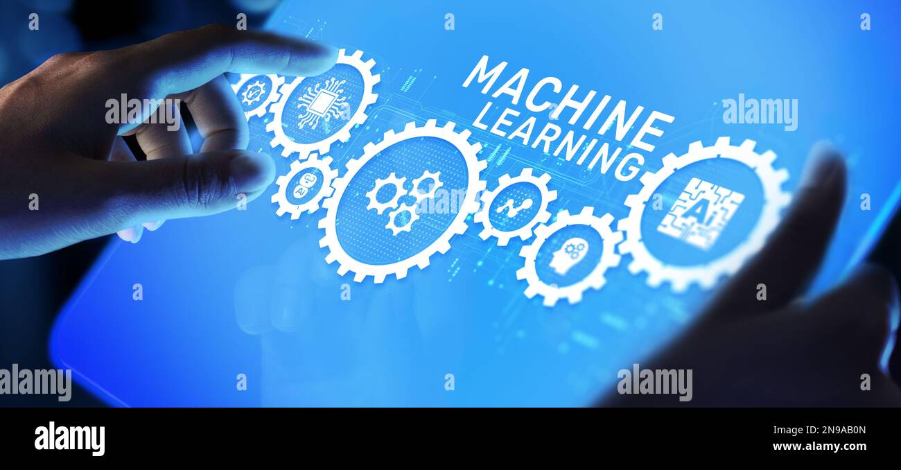Machine learning AI Artificial intelligence neural network technology concept Stock Photo - Alamy