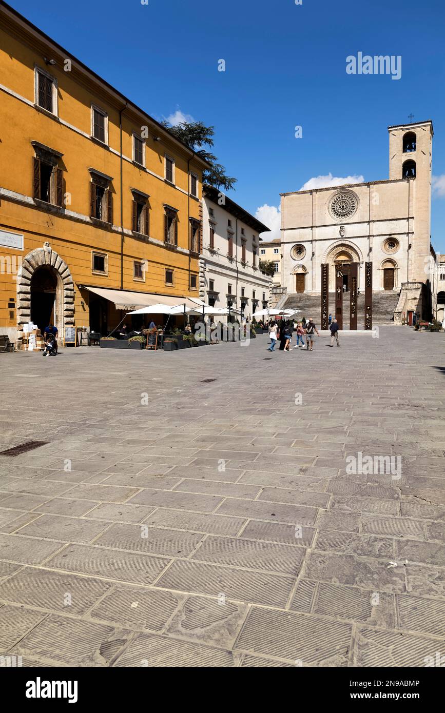 Todi Umbria Italy. Concattedrale della Santissima Annunziata. Cathedral ...