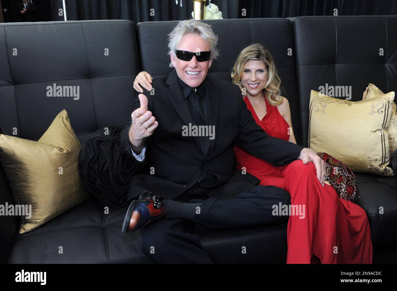 Gary Busey and wife Judy Helkenberg are seen at the 12th Annual Starkey ...