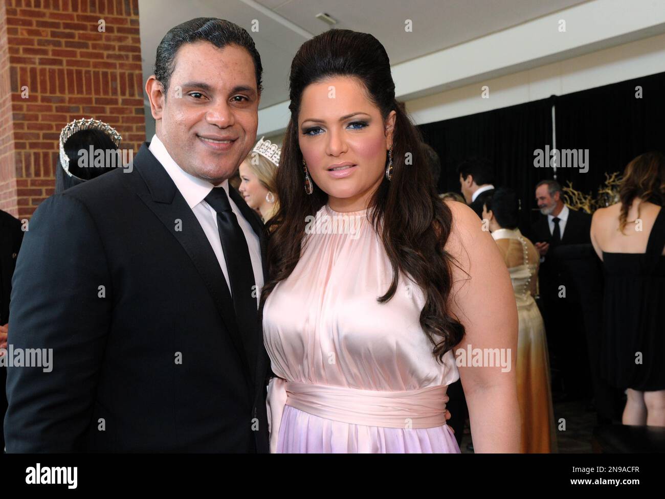 Sammy Sosa and wife Sonia Sosa are seen at the 12th Annual Starkey ...