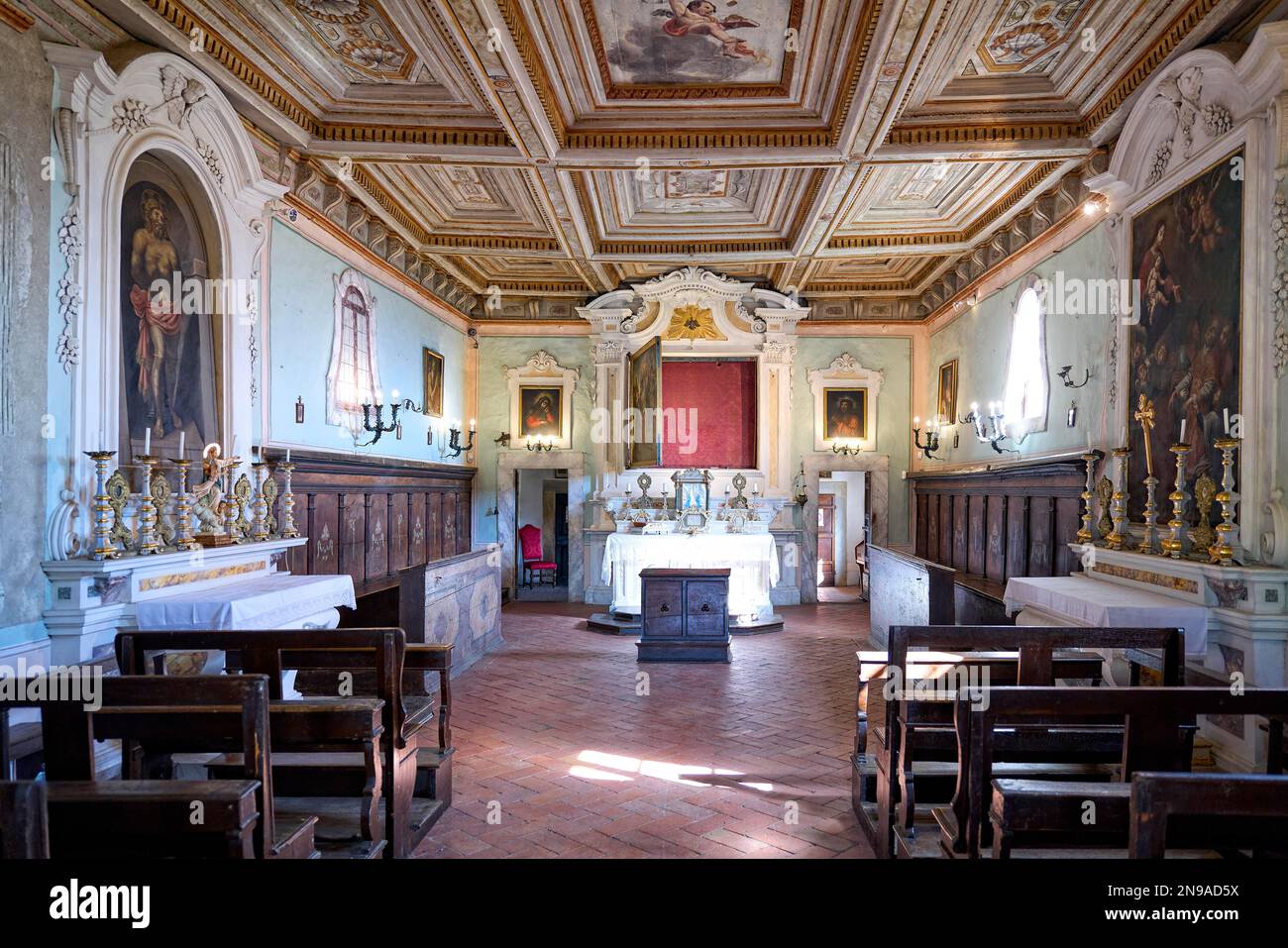 Cortona Arezzo Tuscany Italy. Paintings by Luca Signorelli in San ...