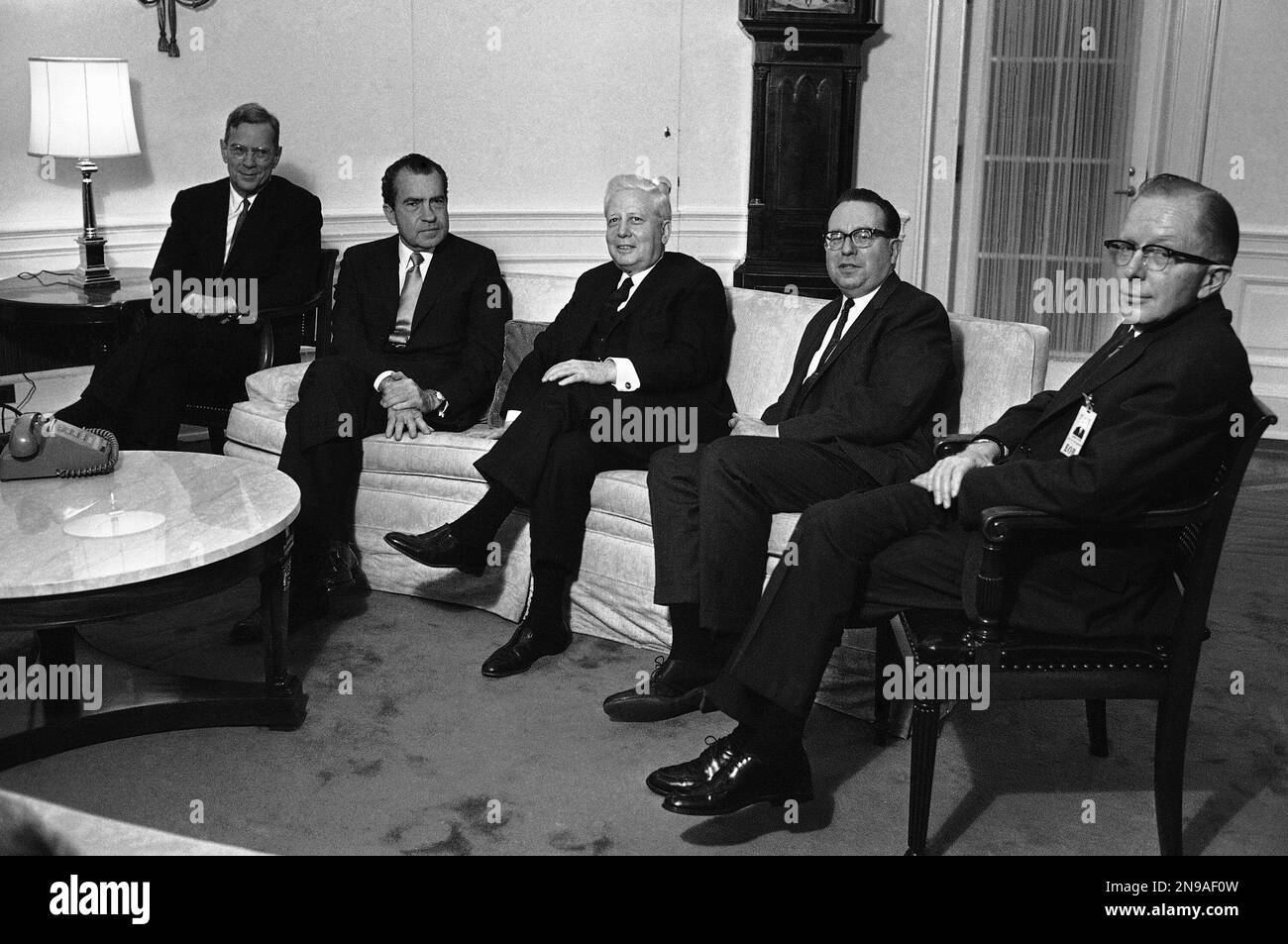 FILE - In this Jan. 23, 1969 file photo, President Richard Nixon ...