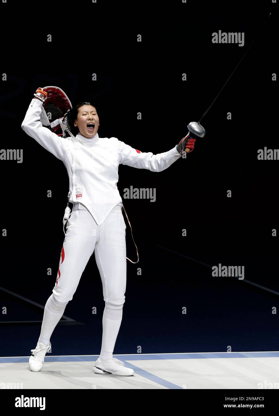 China's Sun Yujie reacts after her team defeated South Korea in the ...