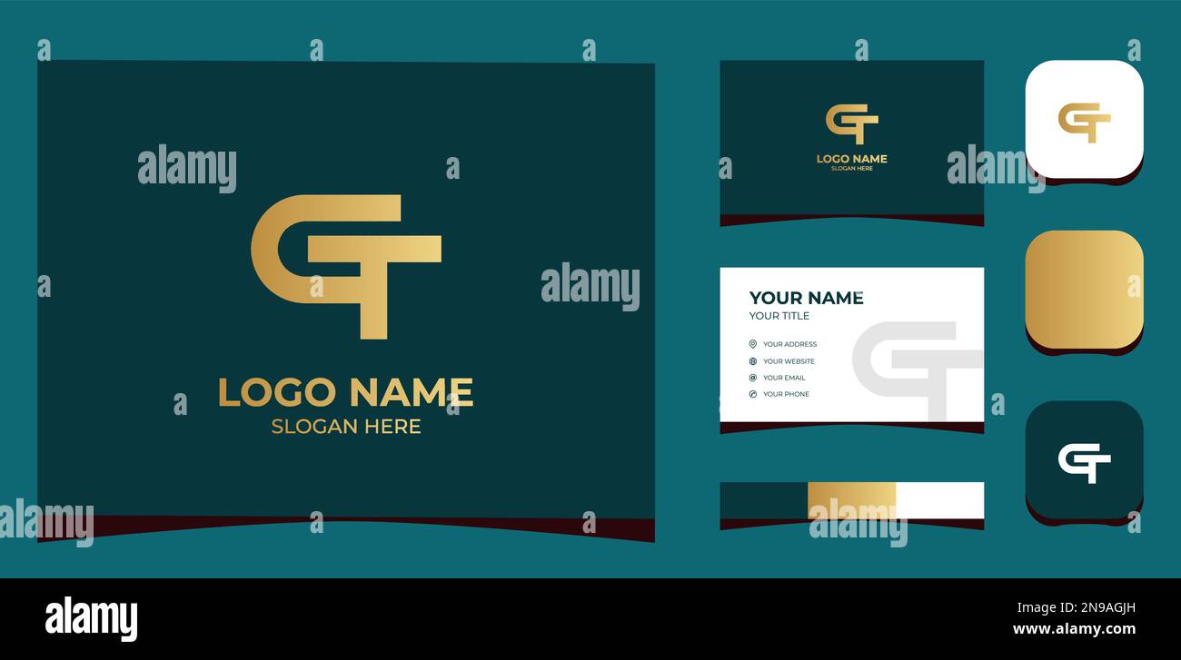 Template Logo Creative Initial T G or G T, Luxury Minimalist and modern ...