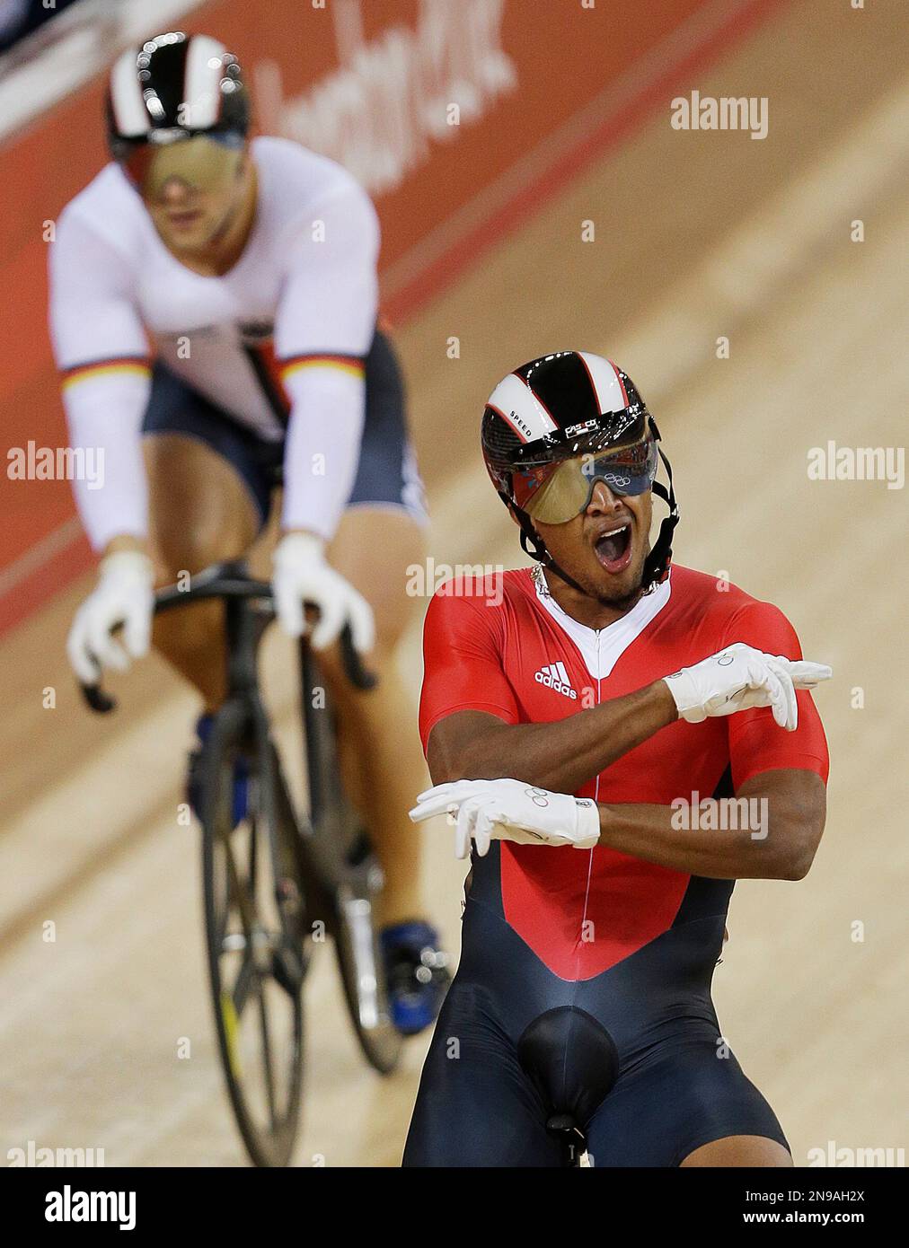 Trinidad and Tobago's Njisane Nicholas Phillip celebrates after ...