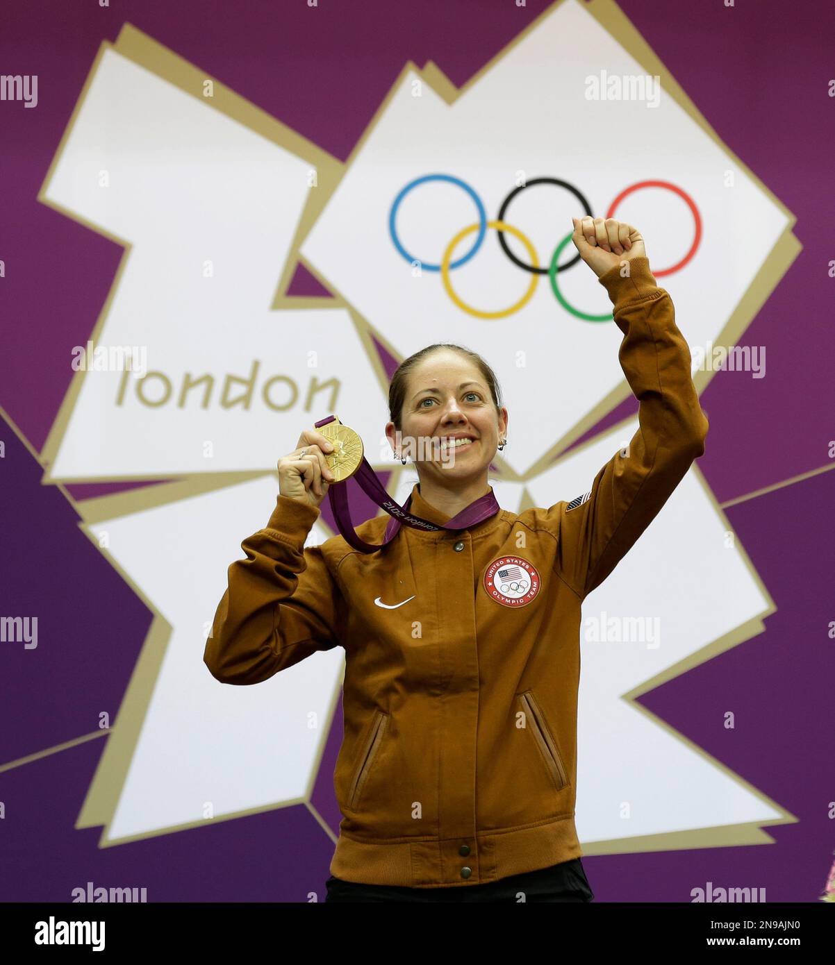 United States of America's Jamie Lynn Gray celebrates winning the gold ...