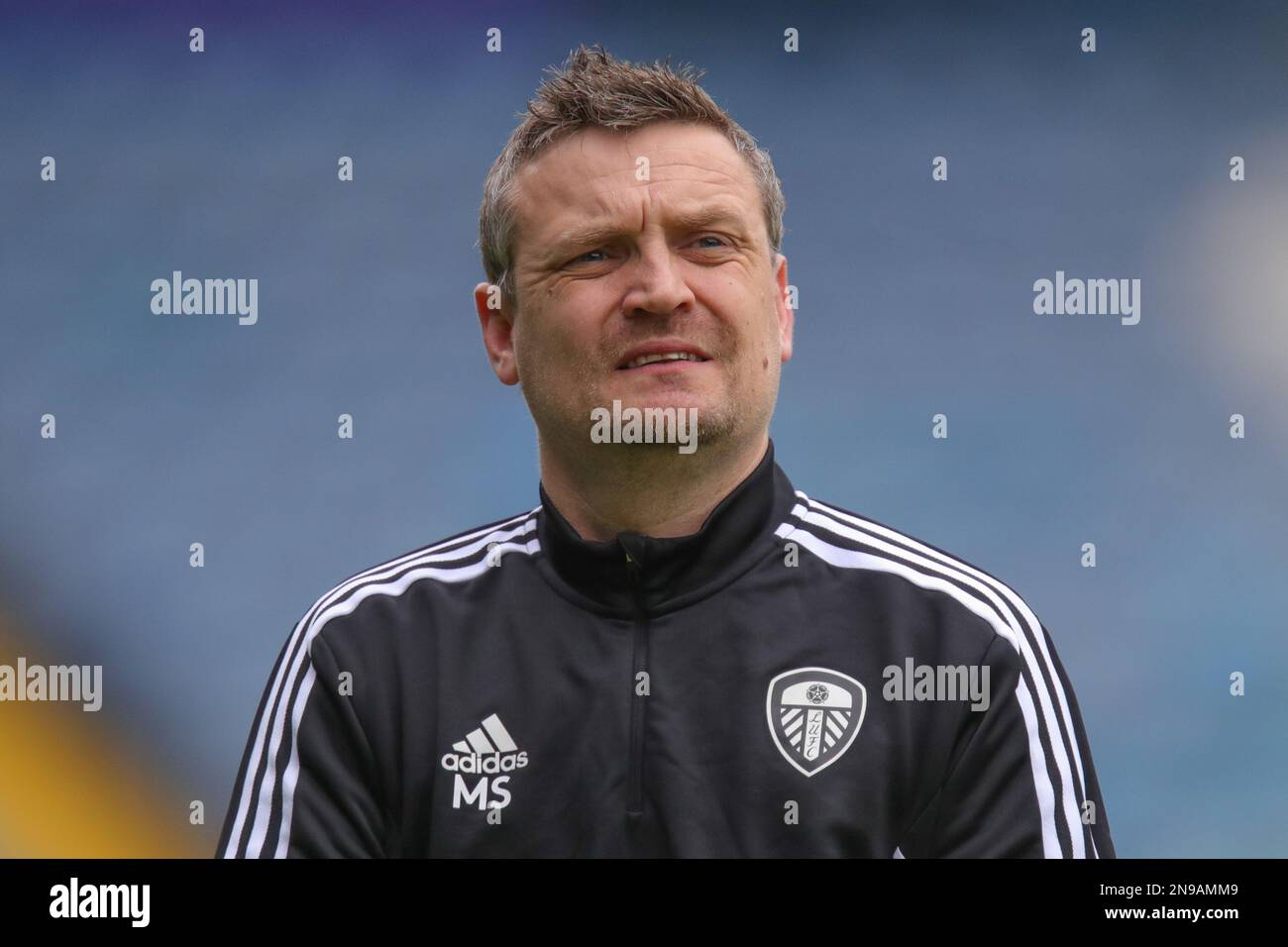 Michael Skubala interim head coach of Leeds United arrives ahead of the ...