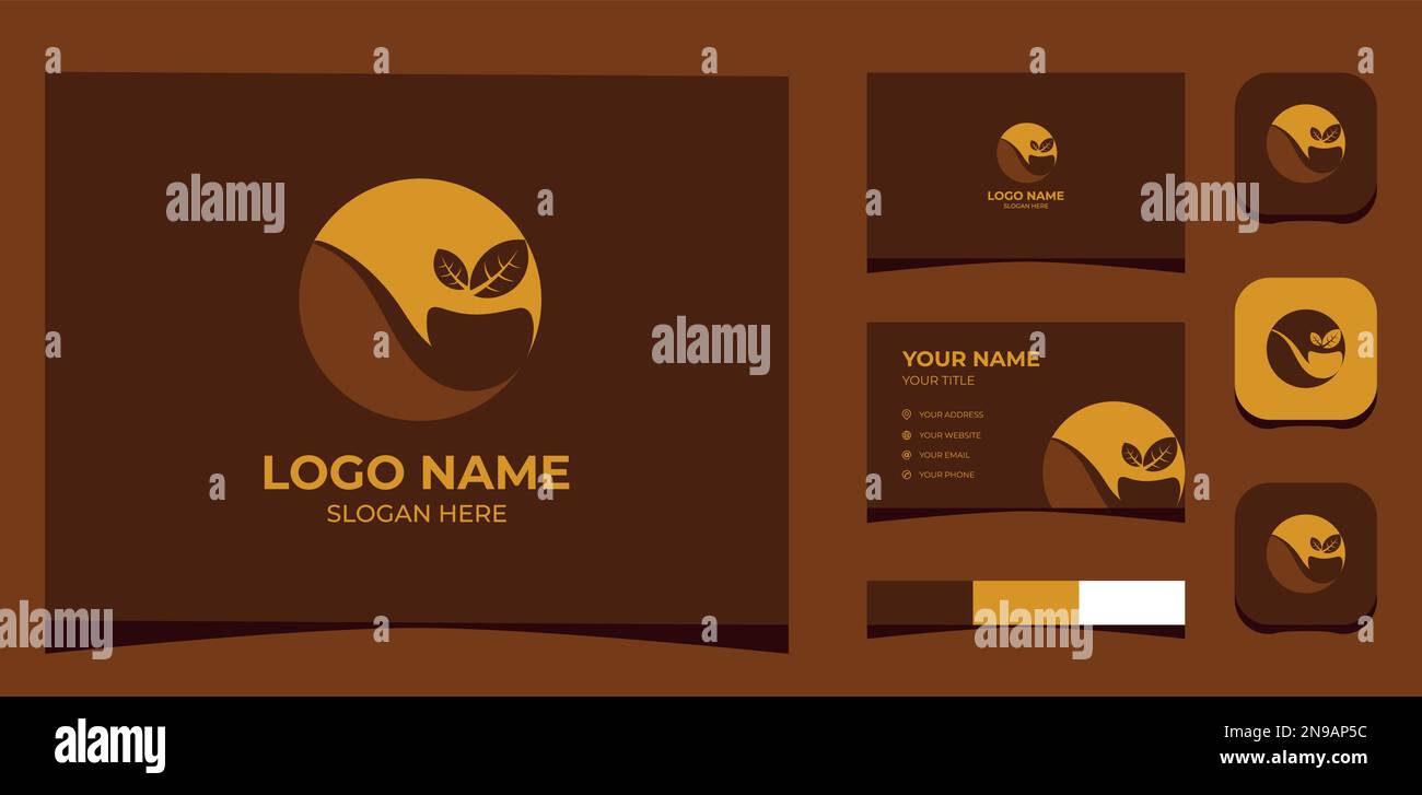 Template Logo Creative Tobacco or cigarette. Creative Template with ...