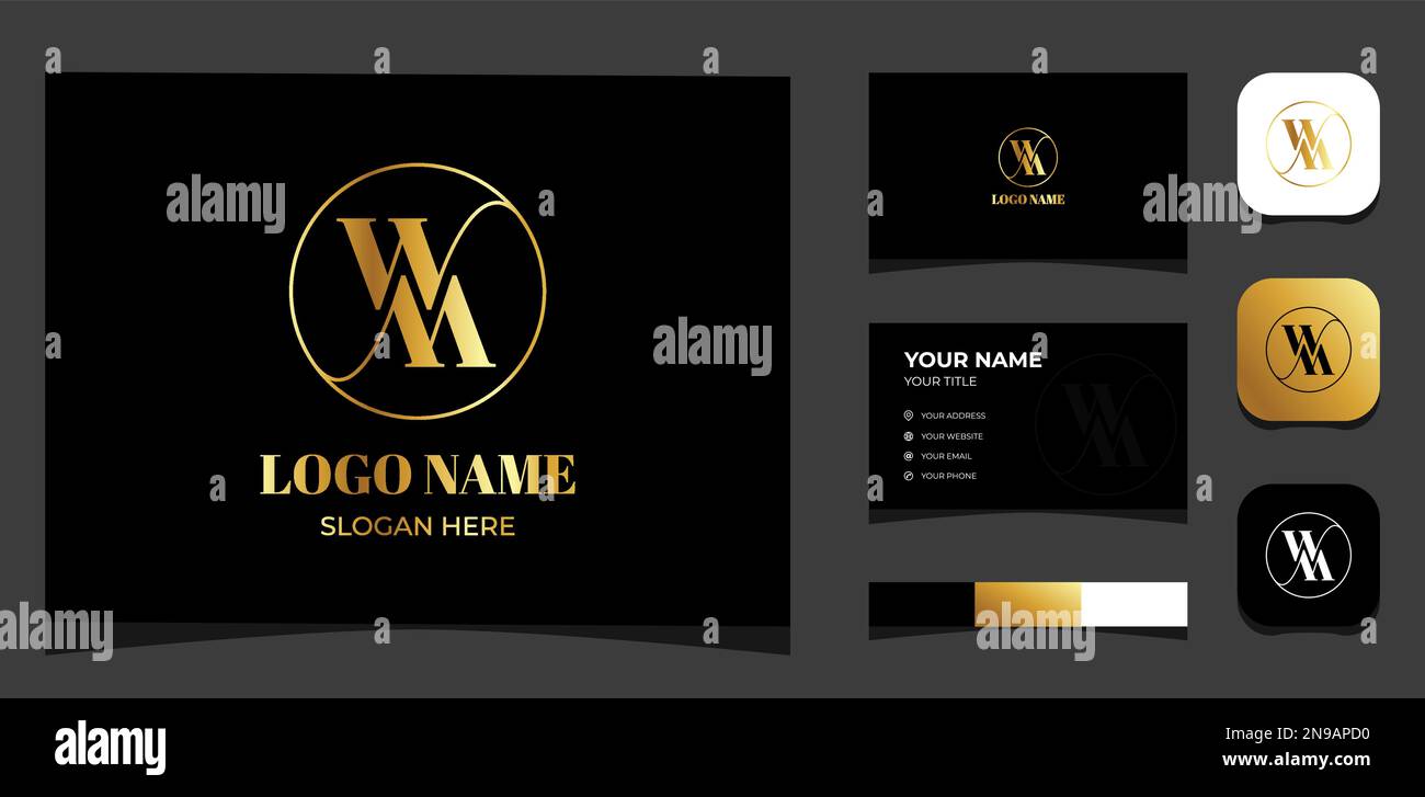 Template Logo Creative initial letter M and W infinity shape. Creative ...