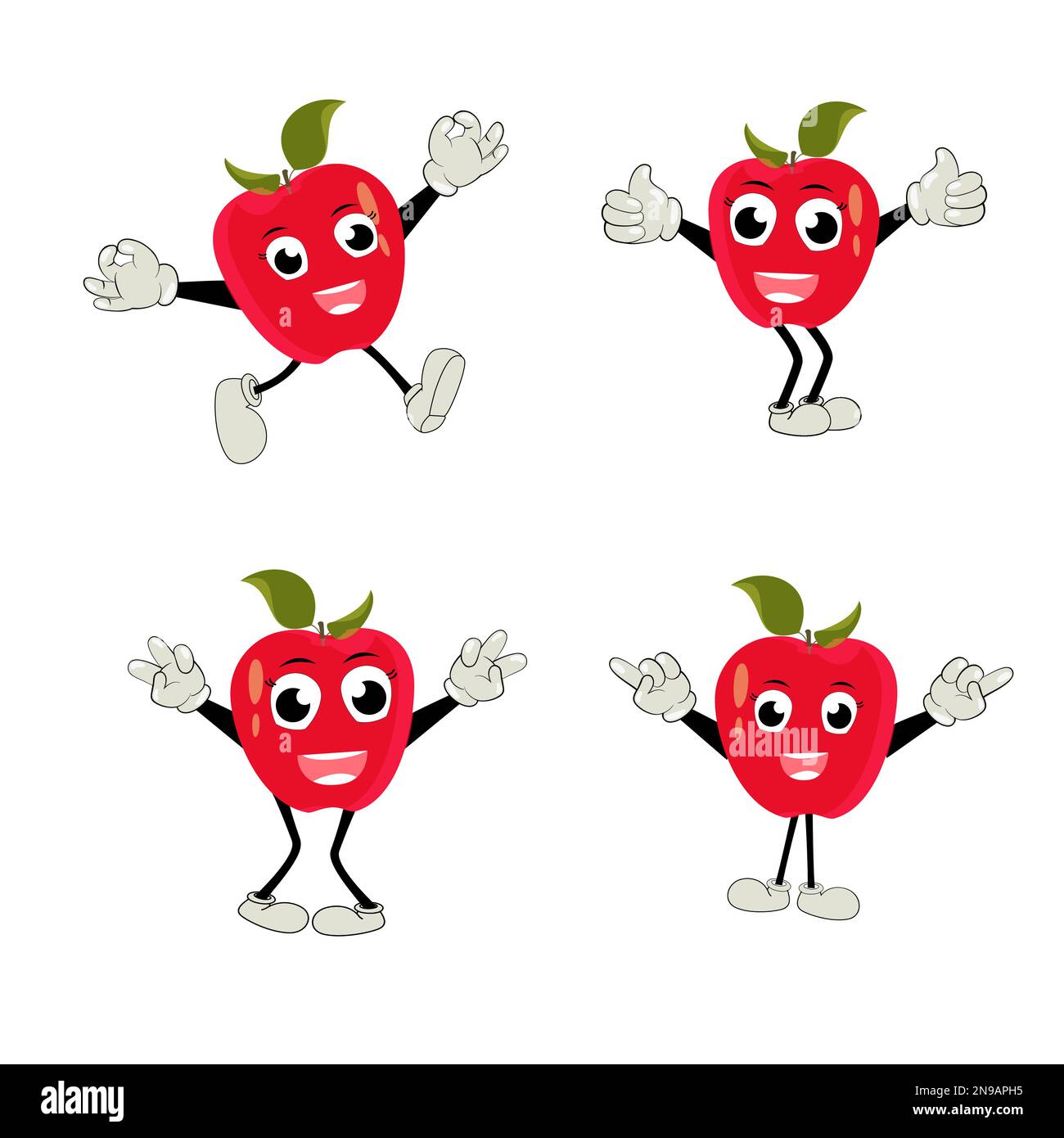 Apple character hi-res stock photography and images - Alamy