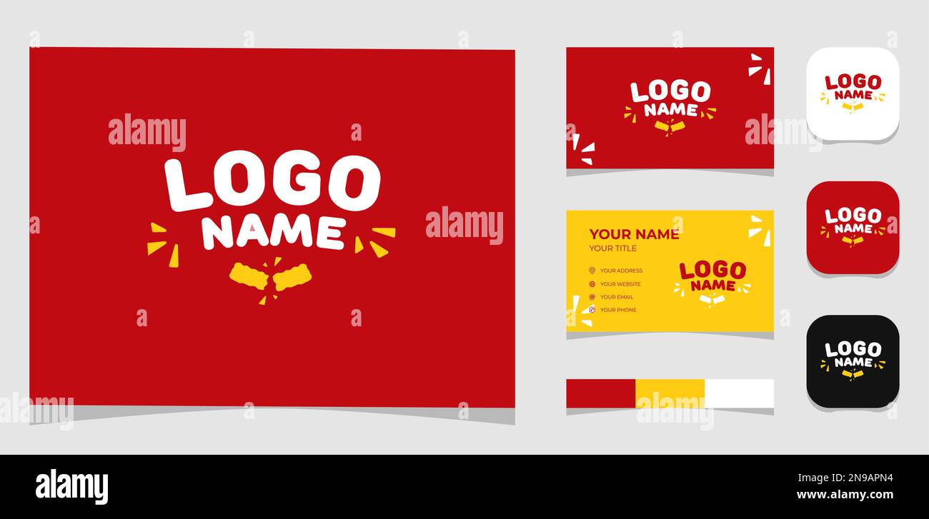 Template Logo Creative Initial Biscuit, crunch, crispy, snack shape ...