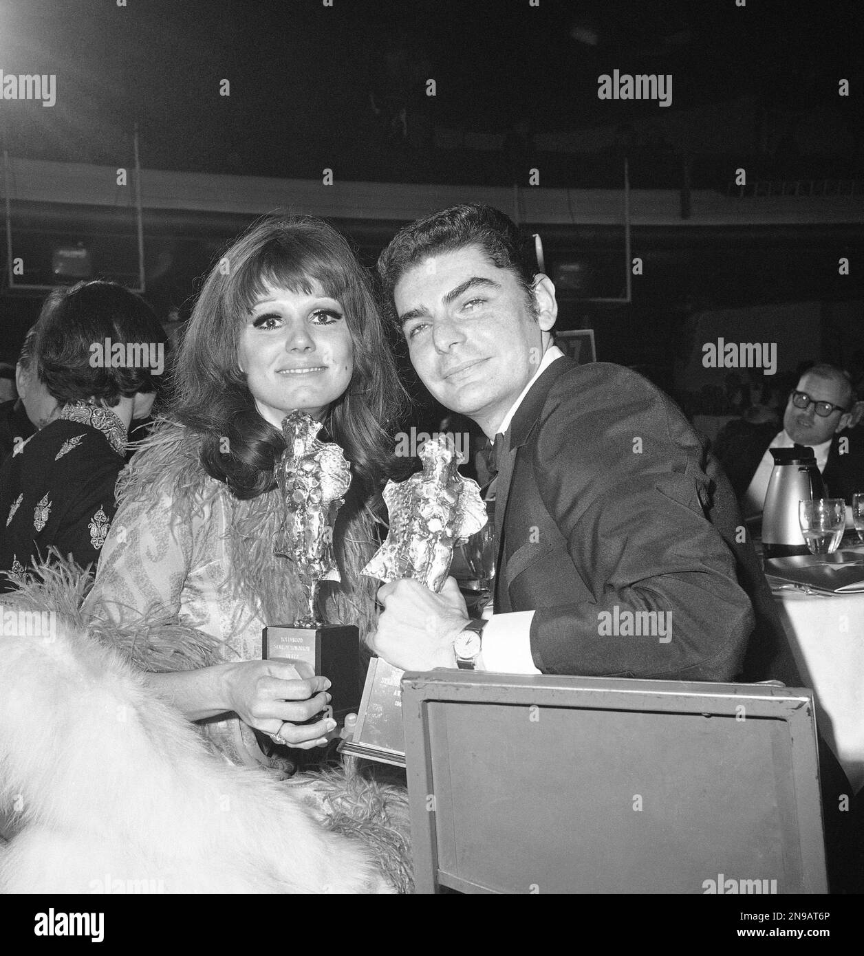 Actress Paula Prentiss, who won the award for most distinguished young ...