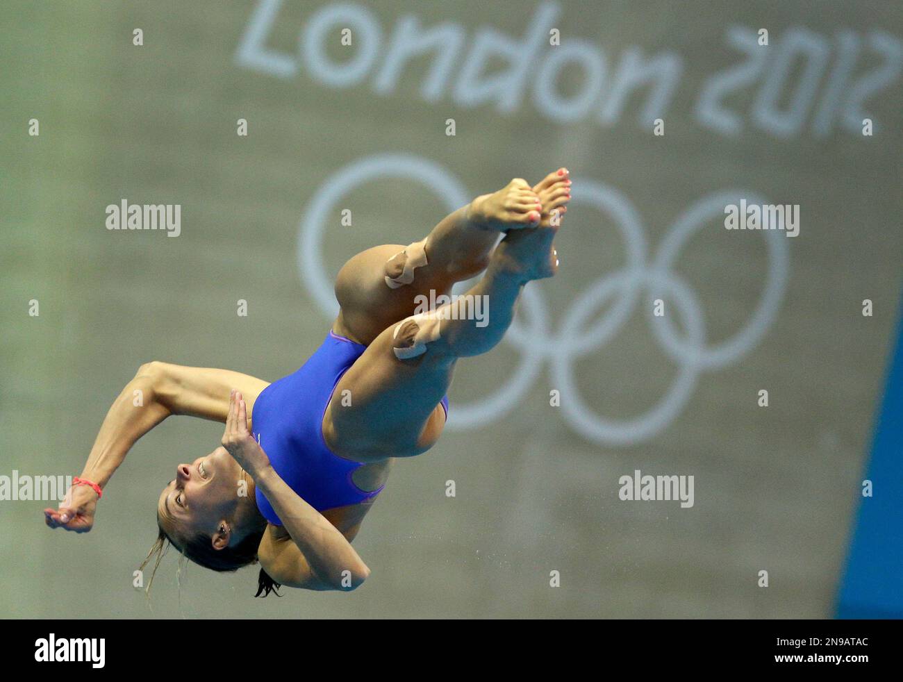 Tania Cagnotto from Italy competes during the Women's 3-meter ...