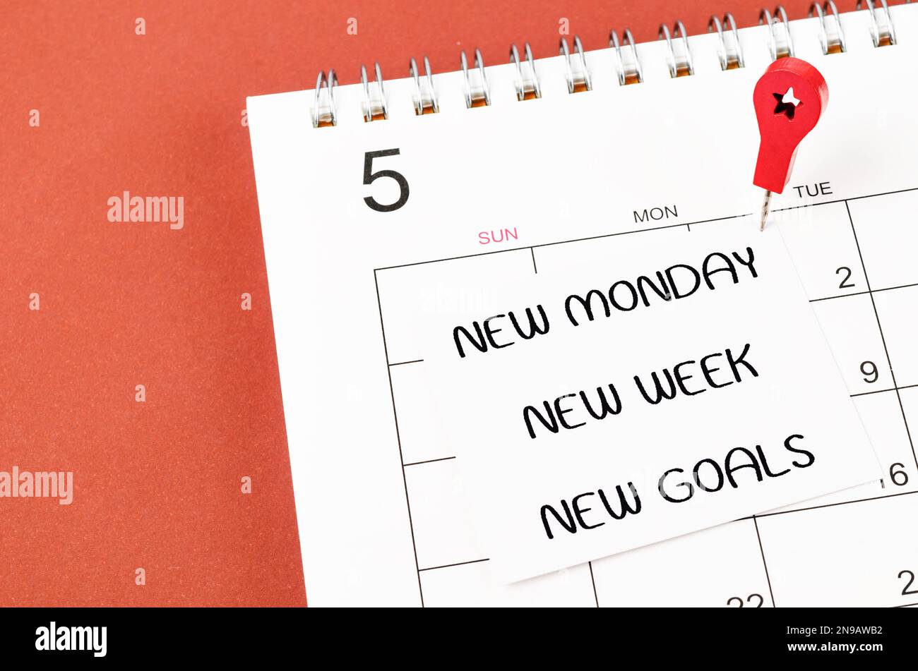 Inspirational and Motivational Concept - New monday new week new goals ...