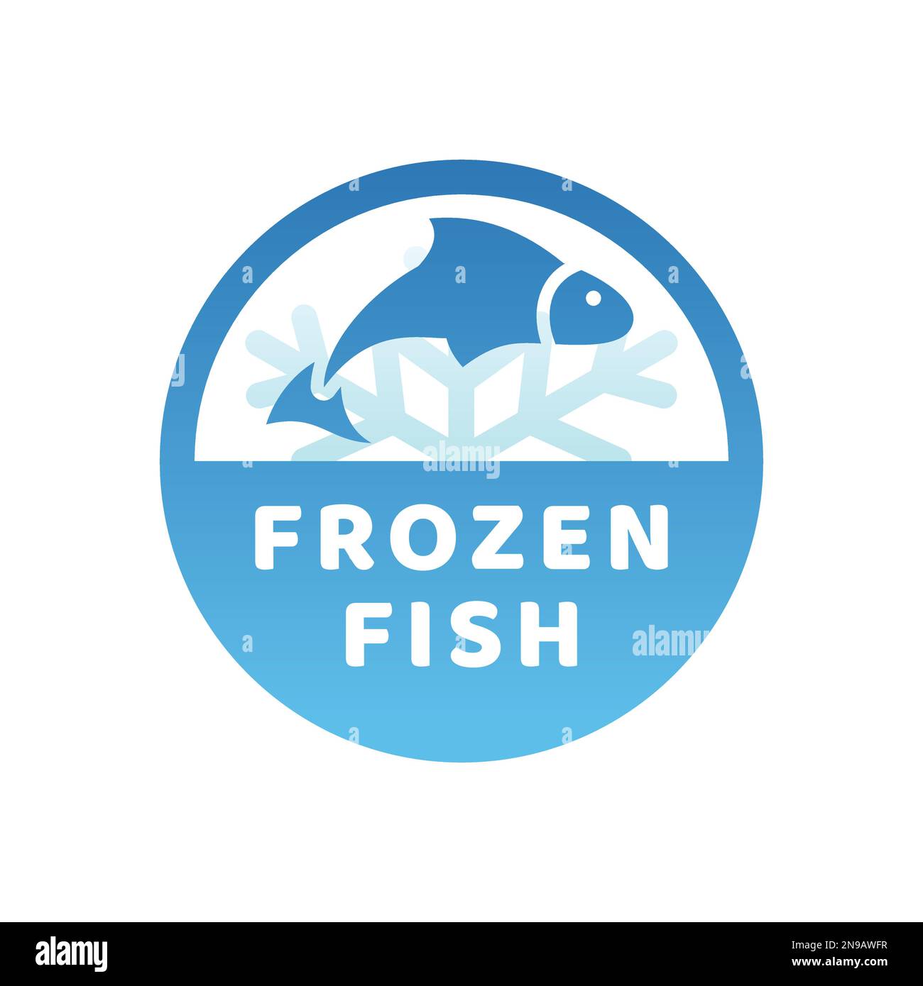Frozen fish Stock Vector Images - Alamy