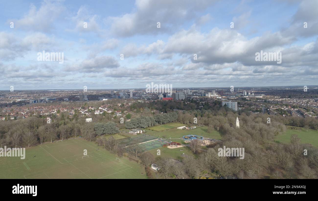 War Memorial Park Aerial View Stock Photo - Alamy