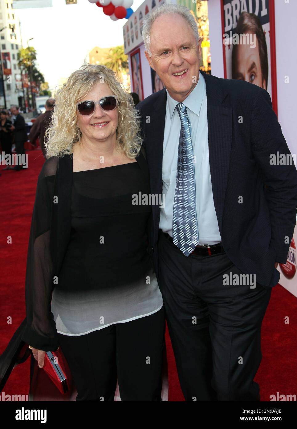 John Lithgow, right, and Mary Yeager attend the premiere for "The ...