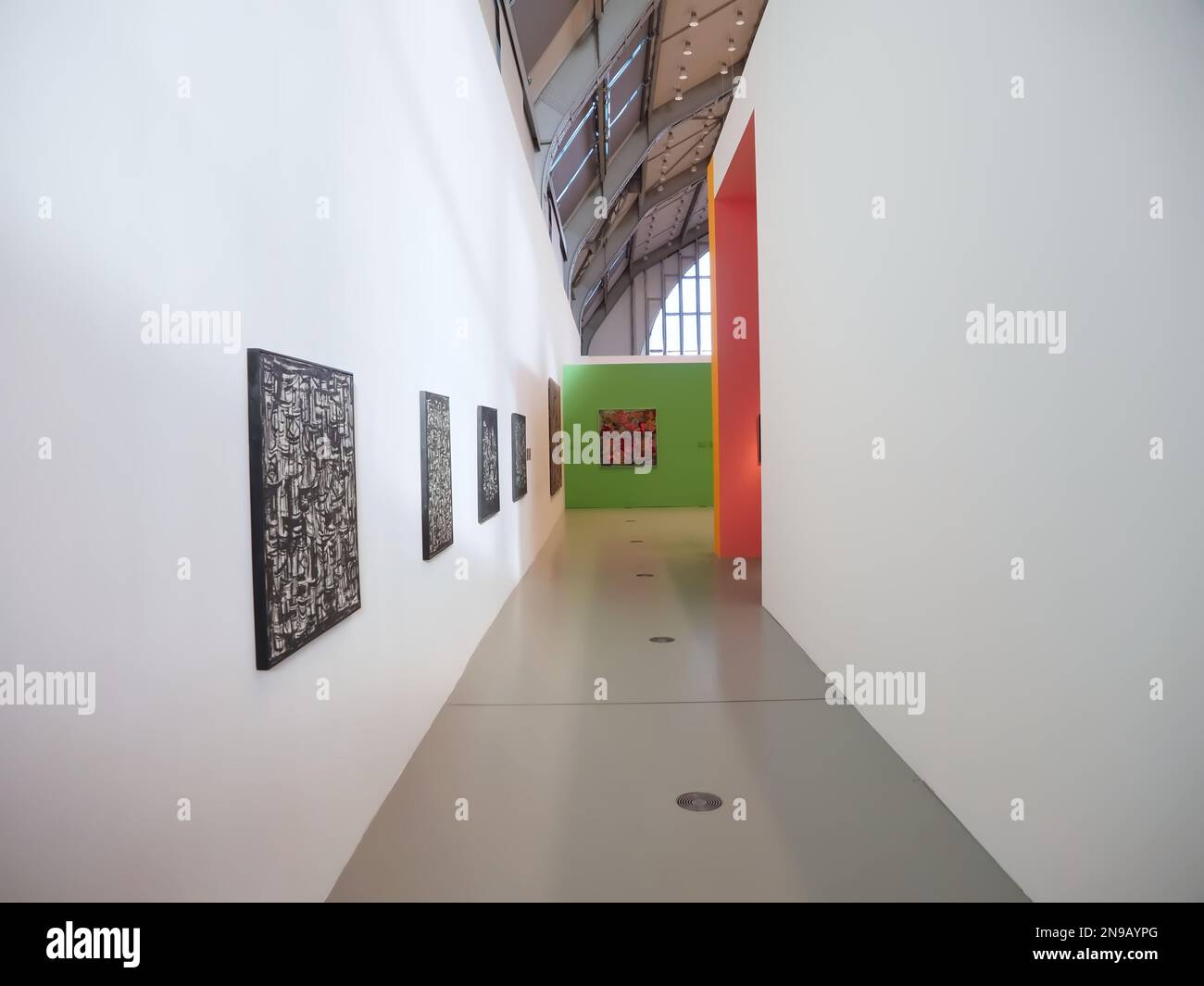 contemporary art collection of Deichtorhallen in Hamburg Stock Photo ...