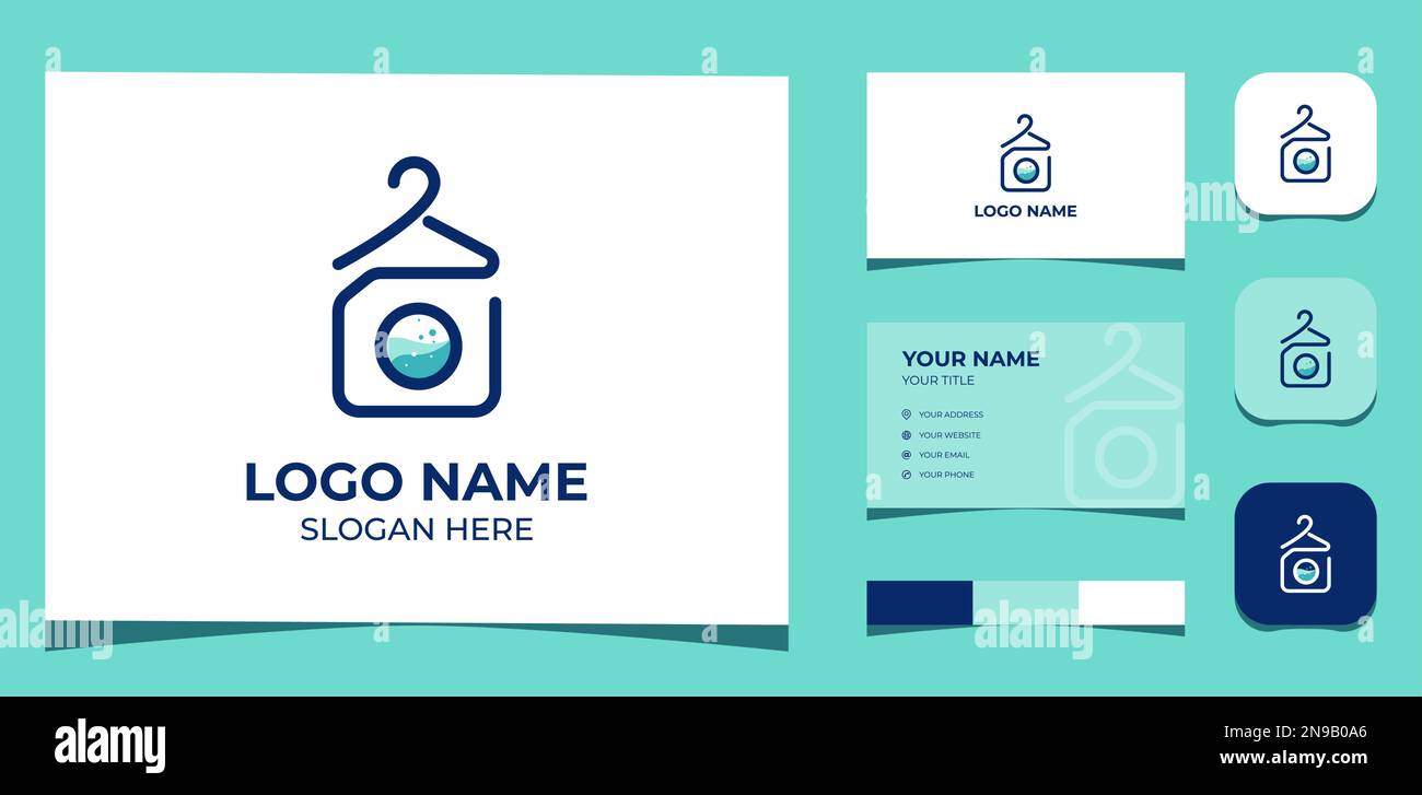 Template Logo Creative Washing Machine Illustration of laundry ...