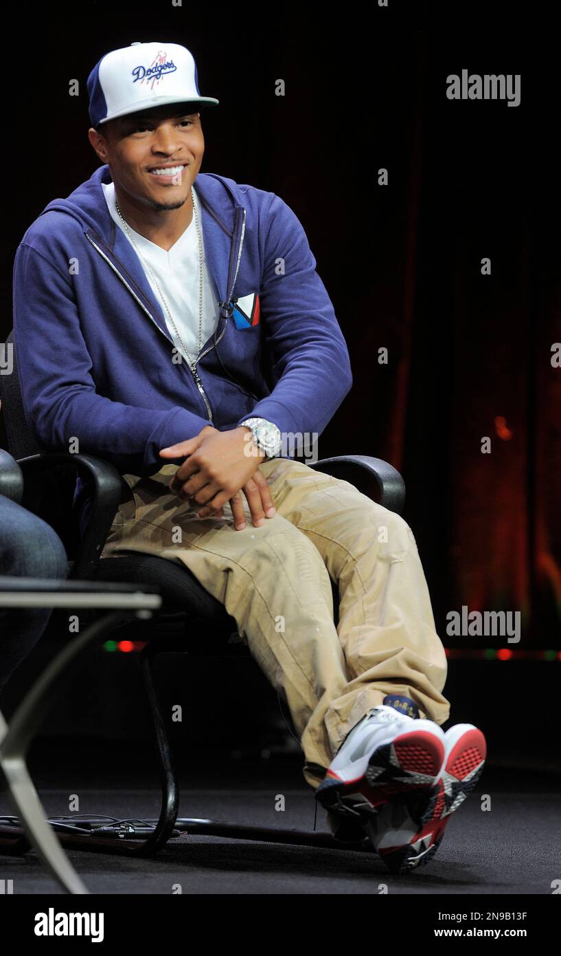 Rapper Tip "TI" Harris, a cast member in the Starz series "Boss," looks ...