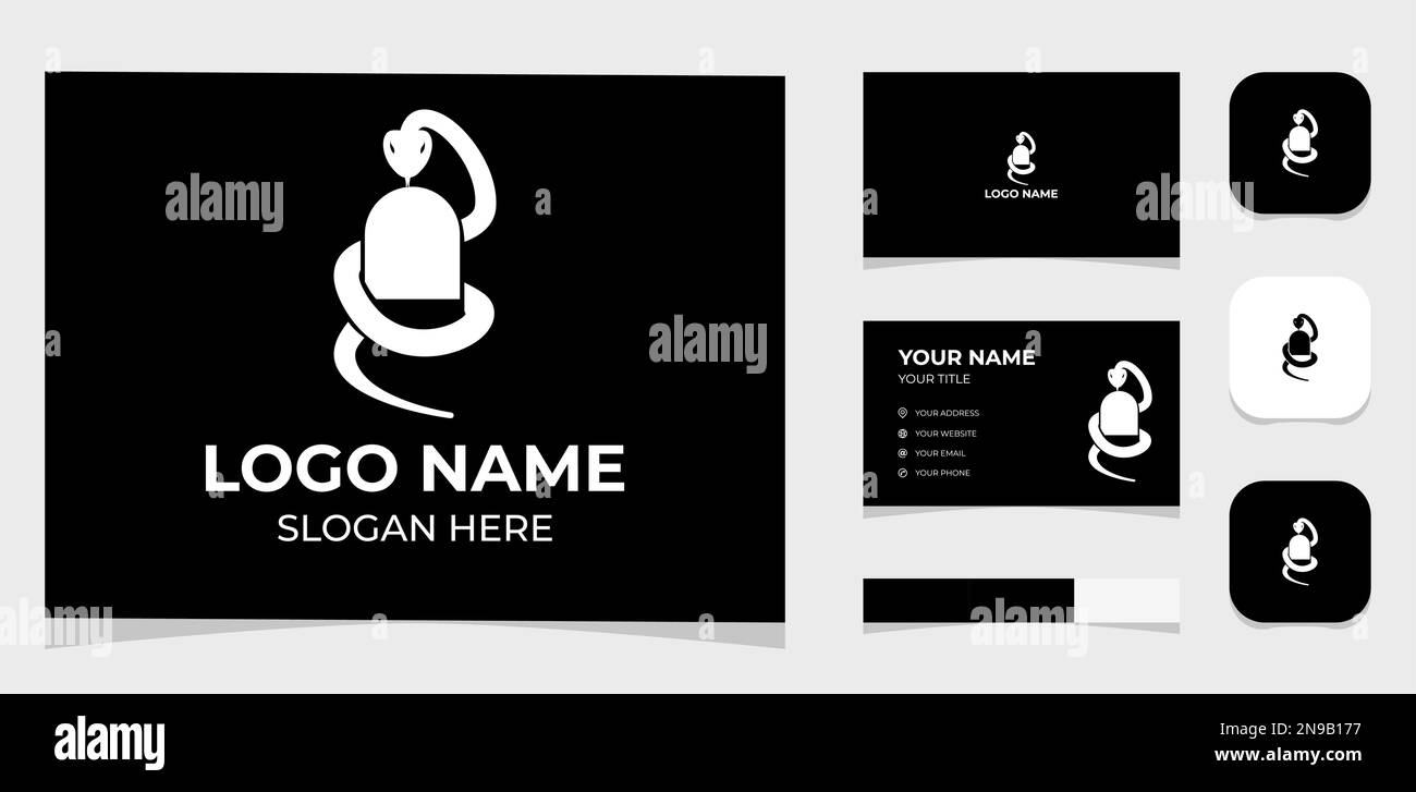 Template Logo Creative Snake and Medicine Concept. Logo for Medical or ...