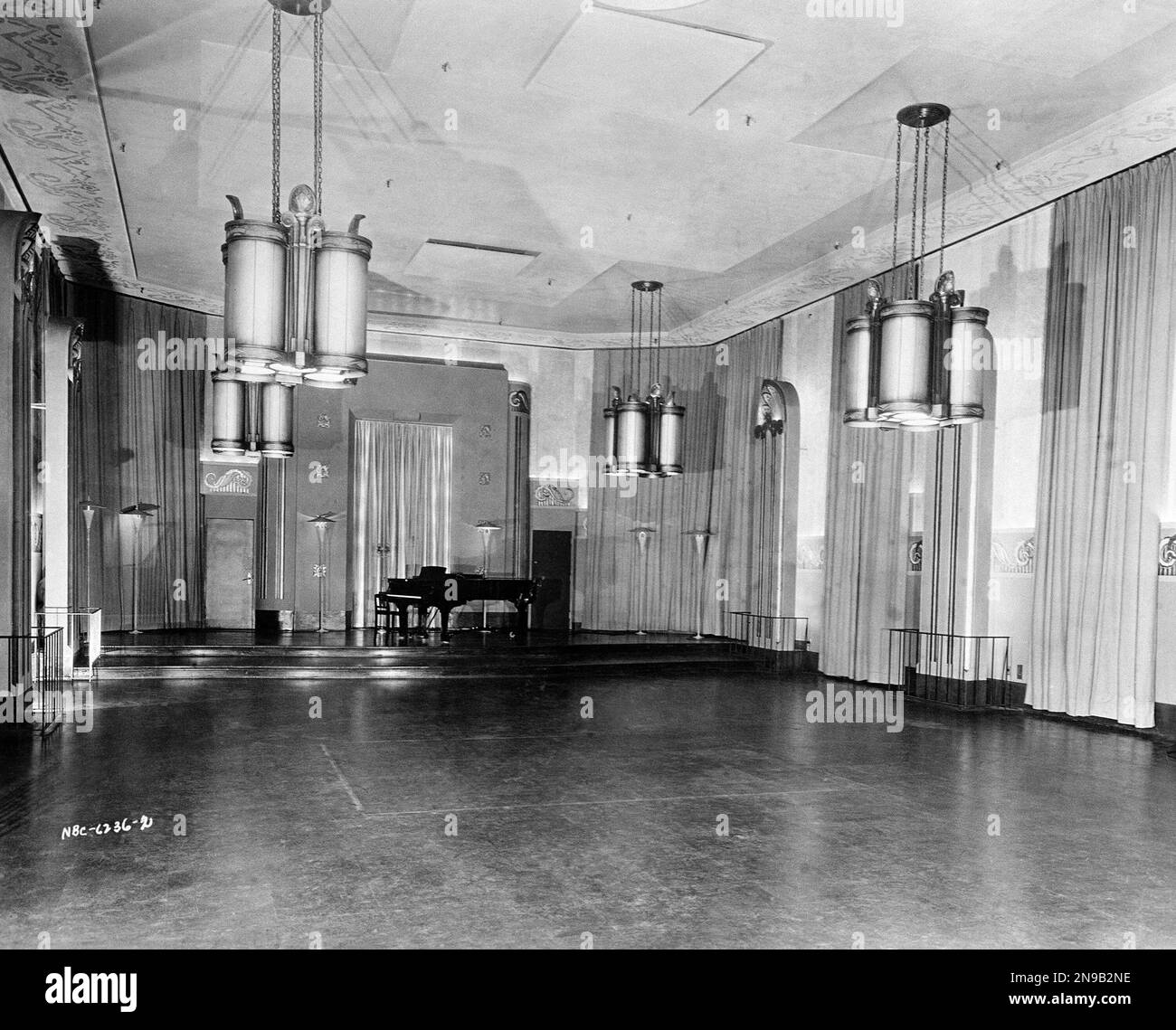 NBC Television studios in Rockefeller Center, New York City, undated ...