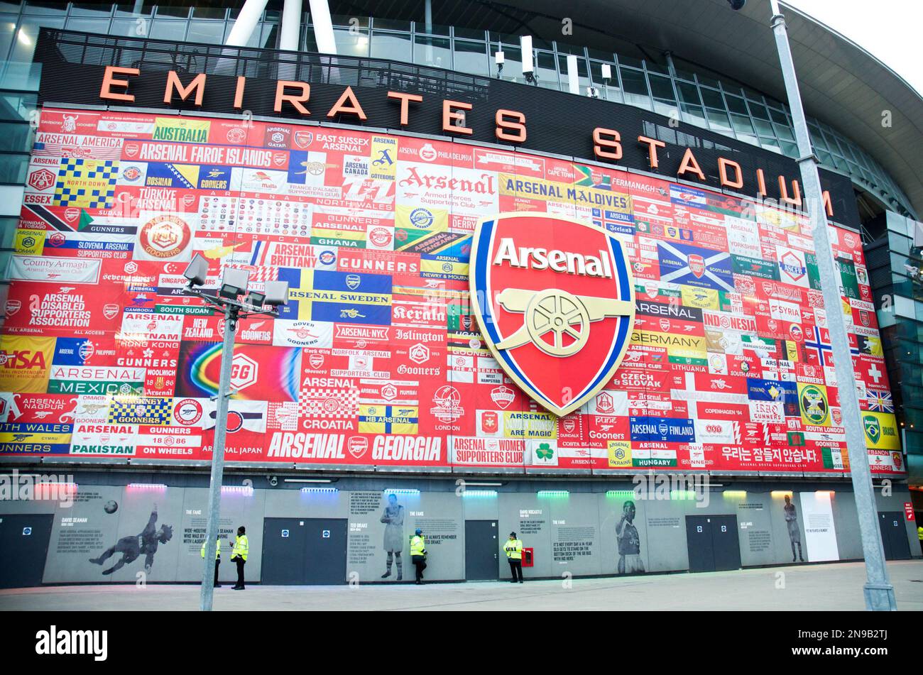 Arsenal Football Club unveil new art February 2023 Stock Photo - Alamy